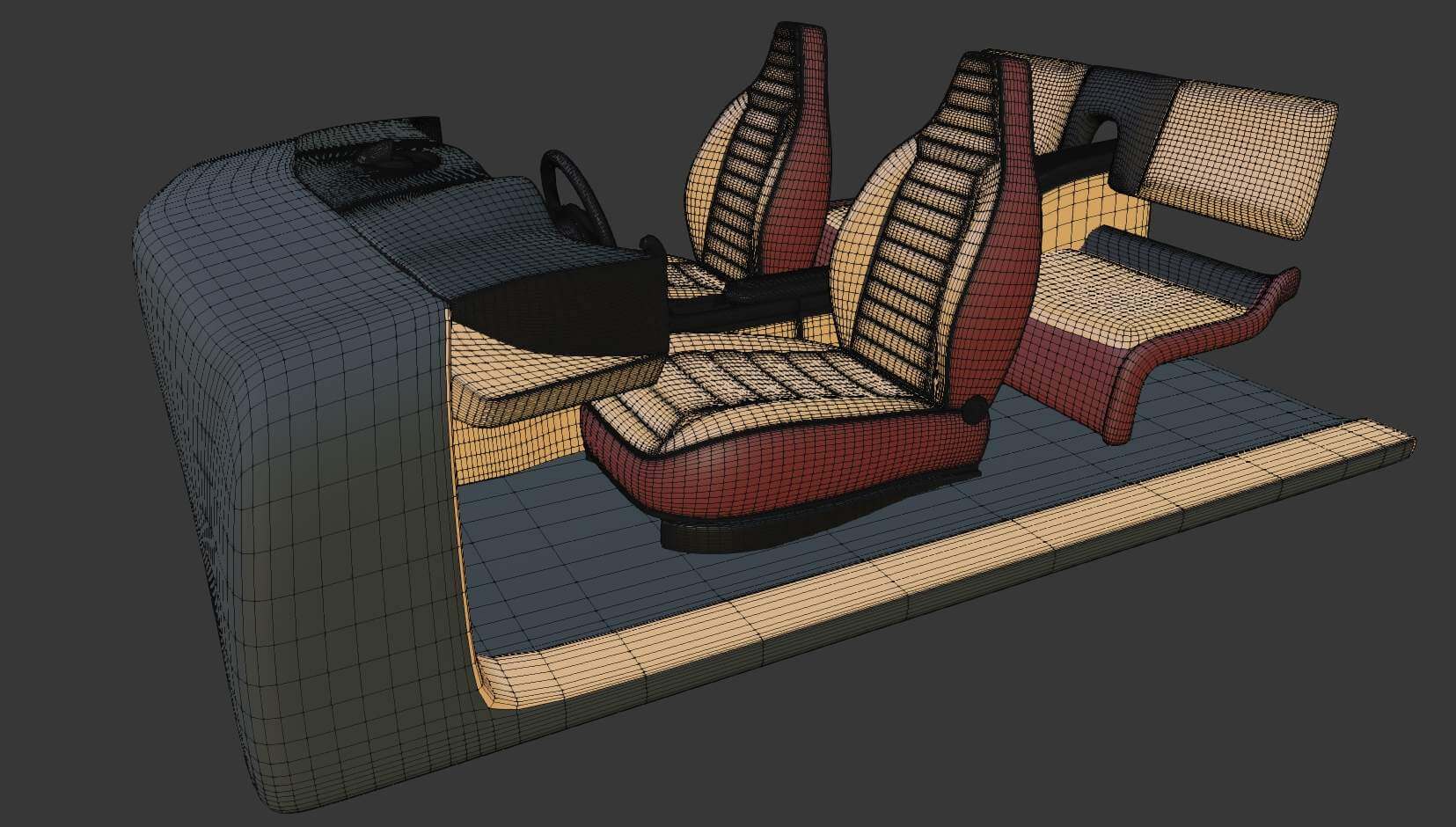 Car Interior - 3D Model by F540