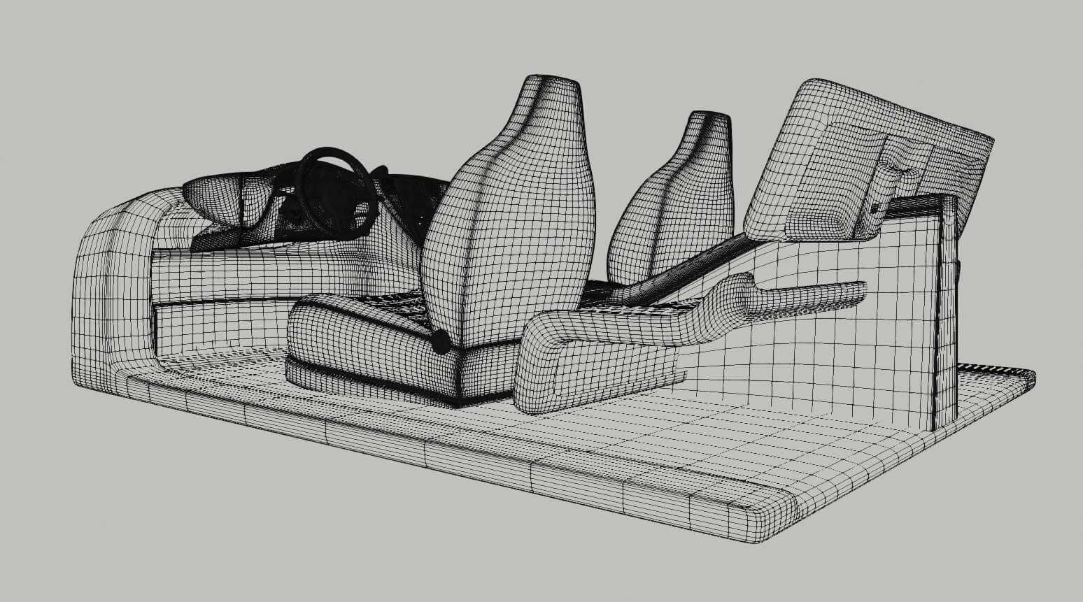 Car Interior - 3D Model by F540