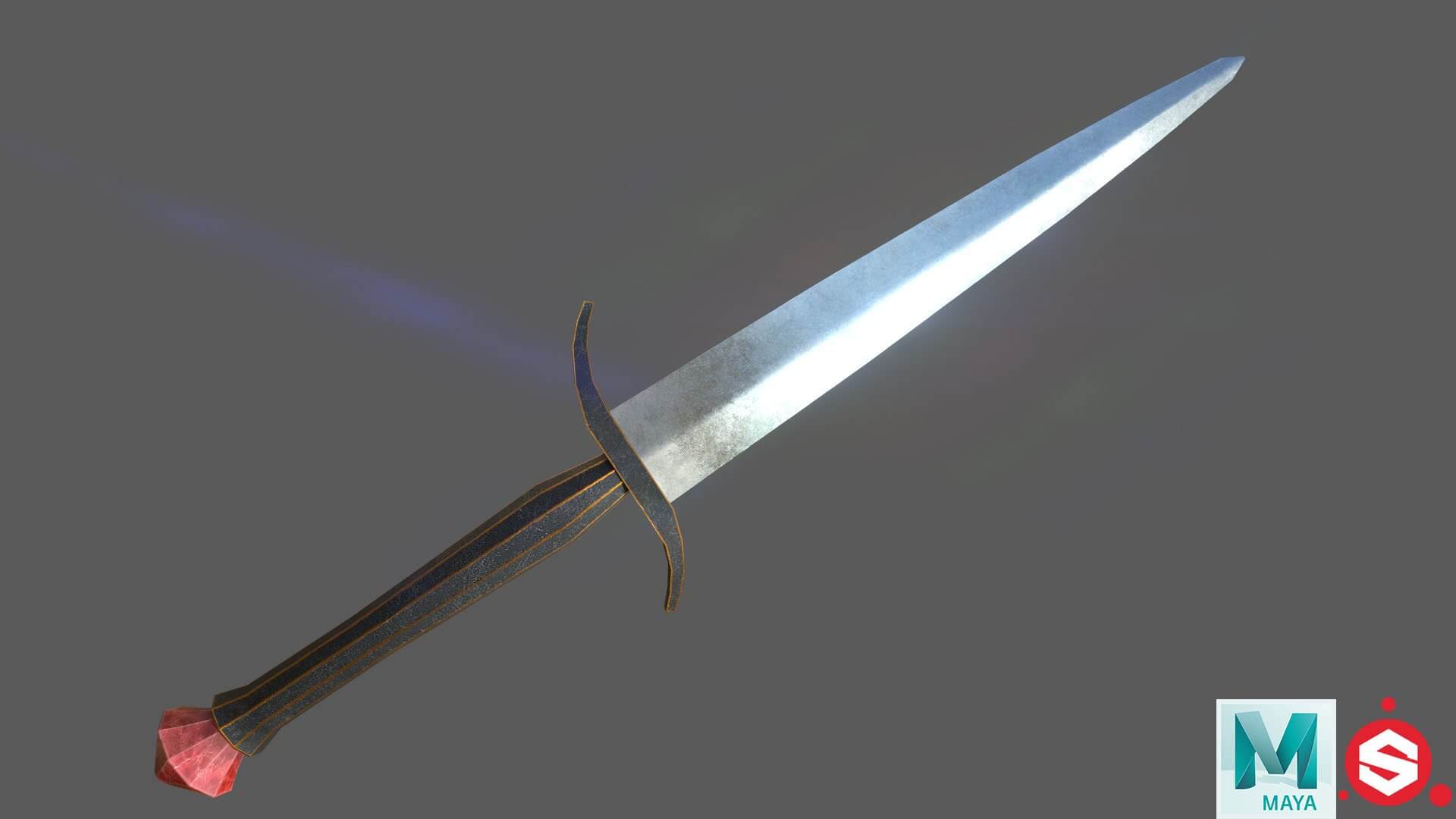 Dagger - 3D Model by Fabiano_Batista