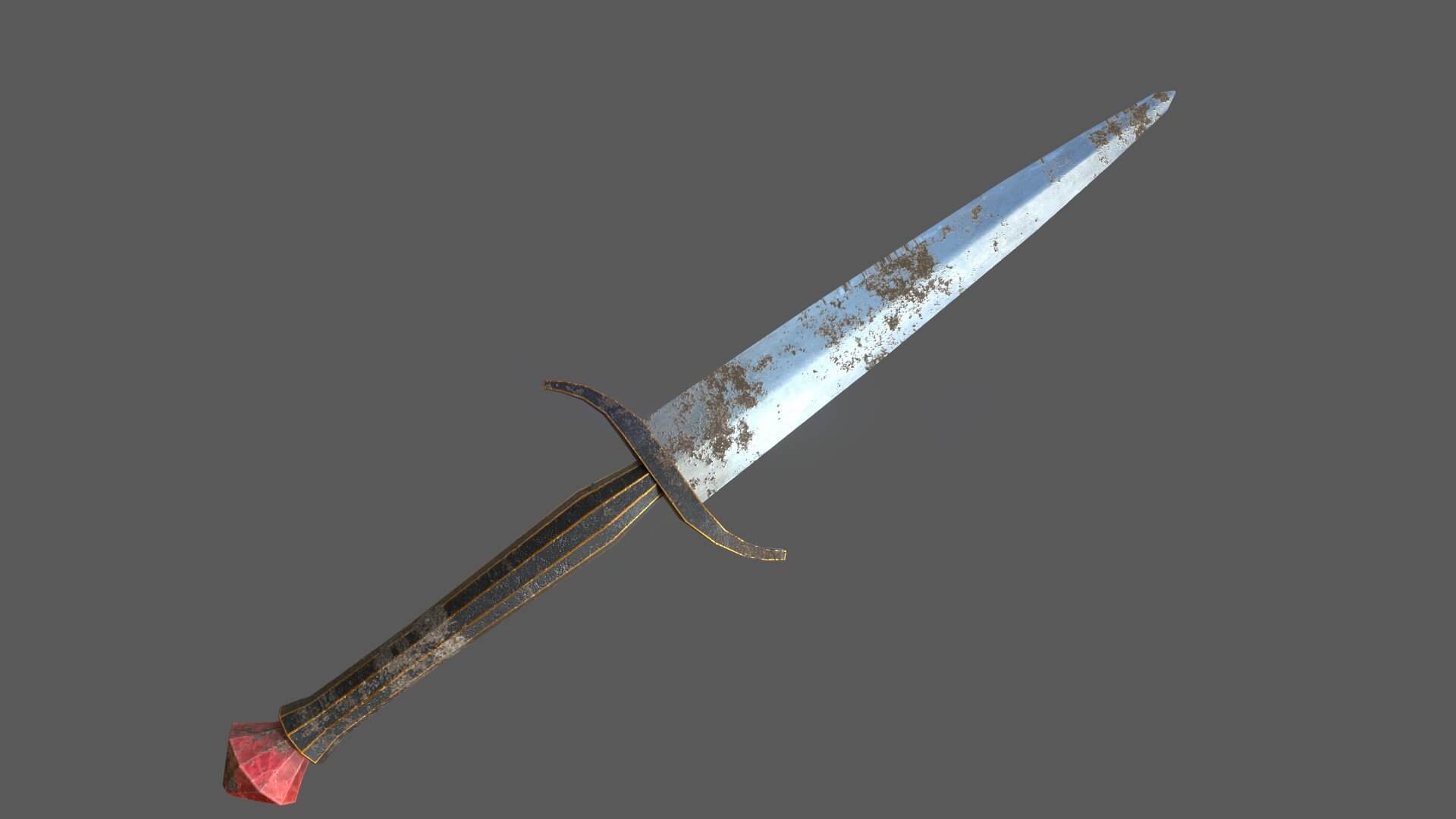 Dagger - 3D Model by Fabiano_Batista
