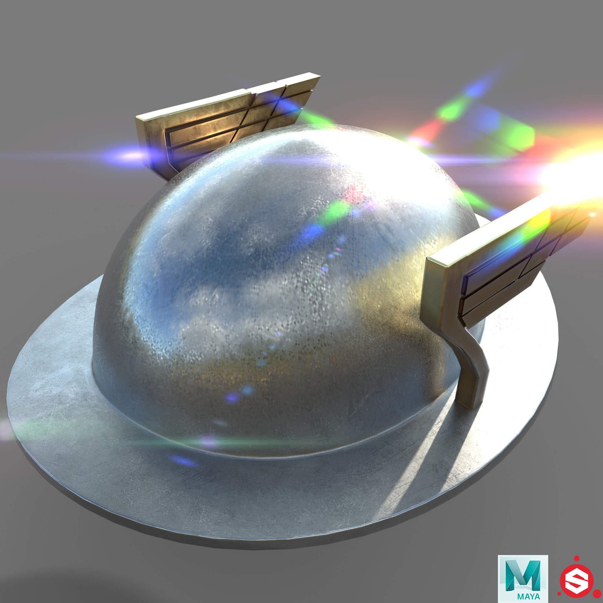 Flash Helmet - Jay Garrick 3D Model by Fabiano_Batista