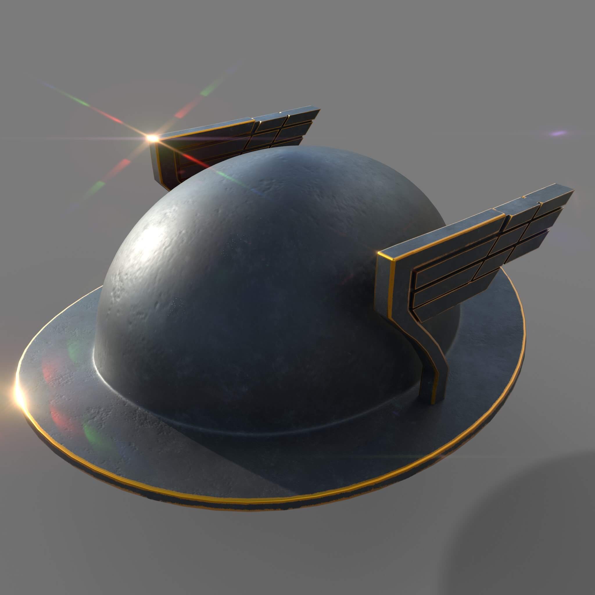 Flash Helmet - Jay Garrick 3D Model by Fabiano_Batista