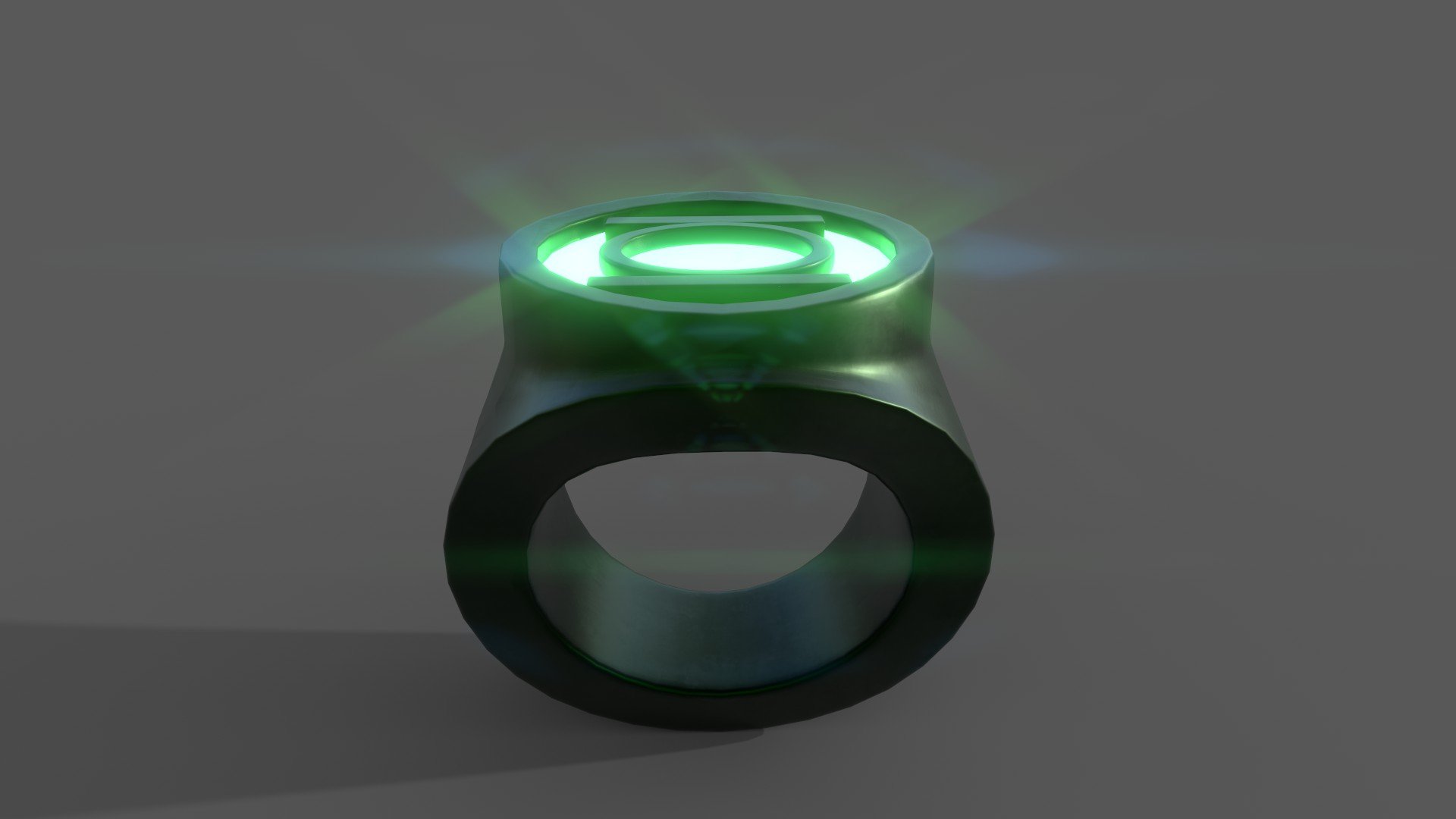 Green Lantern - Power Battery & Ring 3D Model by Fabiano_Batista
