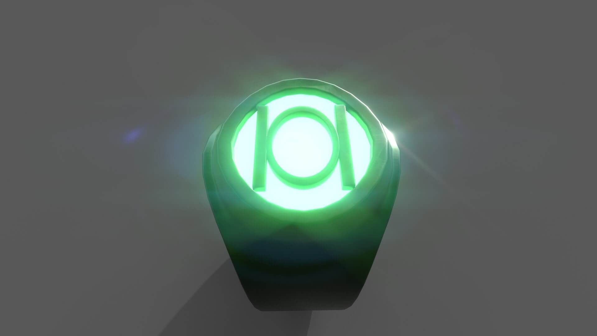 Green Lantern - Power Battery & Ring 3D Model by Fabiano_Batista
