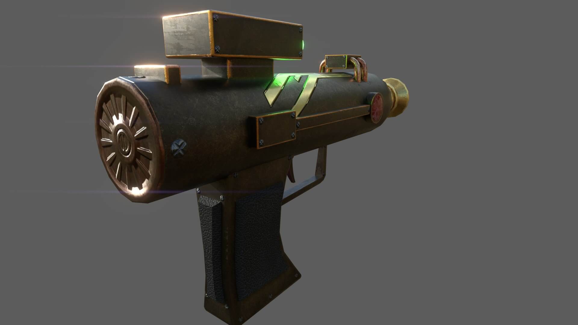 Laser Gun from Rick and Morty - 3D Model by Fabiano_Batista