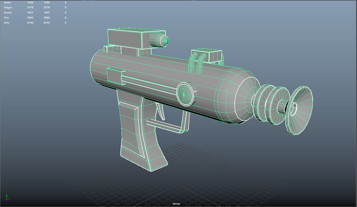 Laser Gun from Rick and Morty - 3D Model by Fabiano_Batista