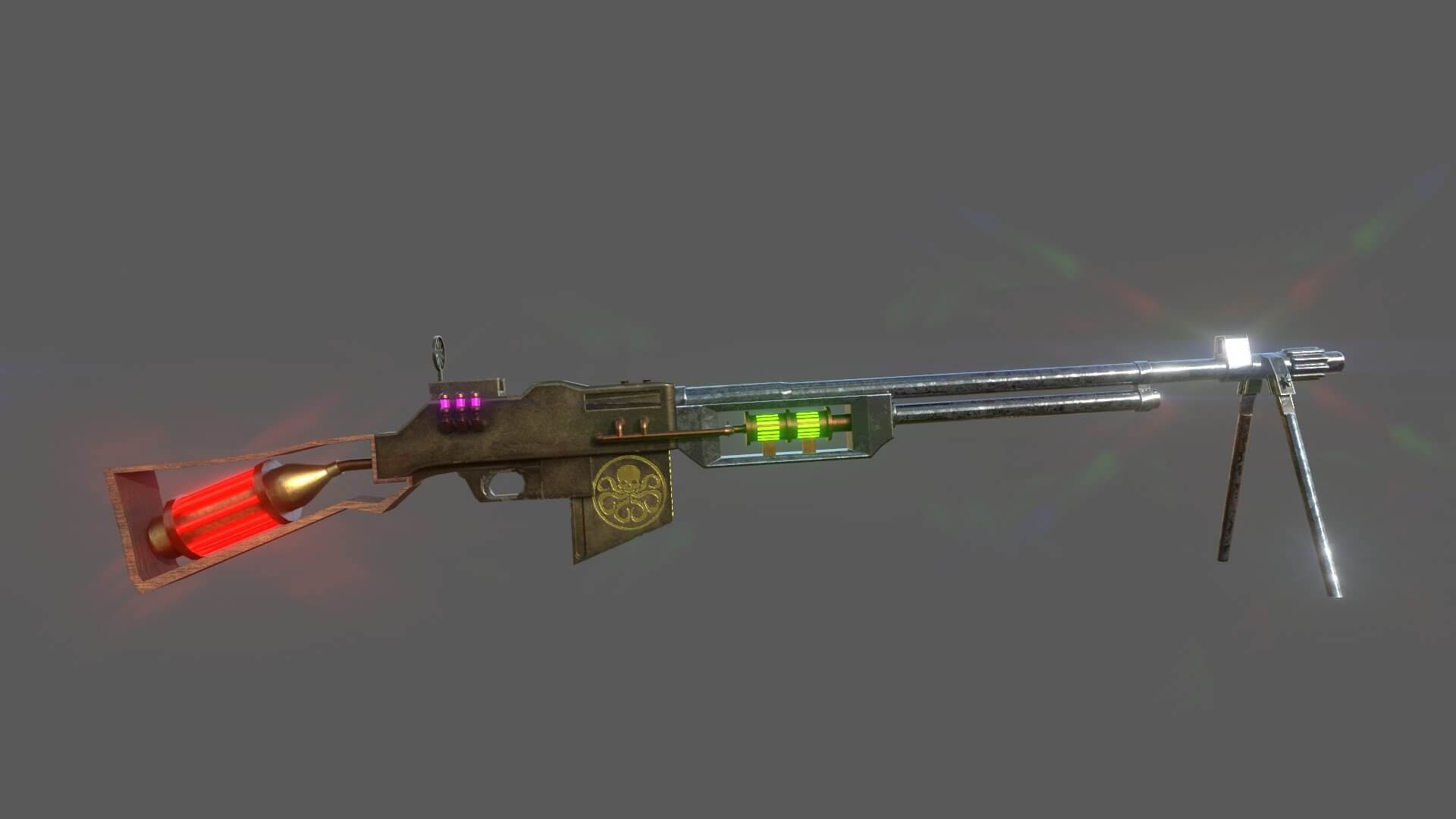 Steampunk Machine Gun