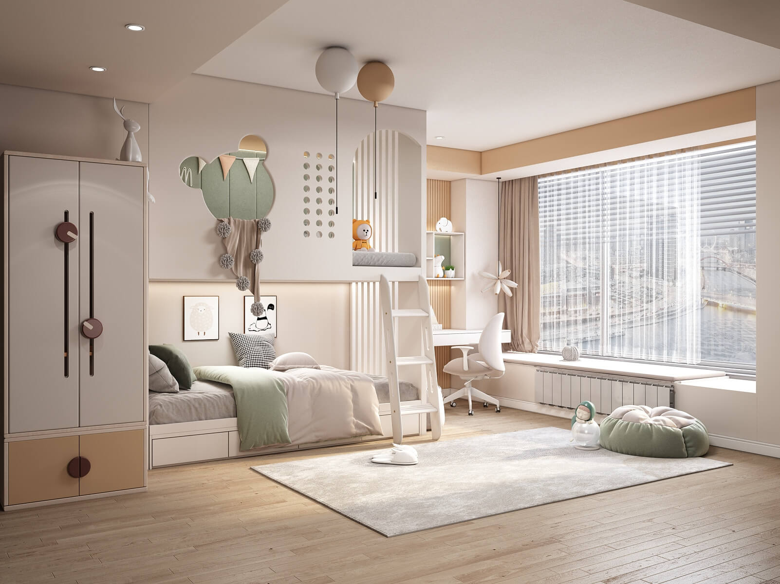 Children Bedroom - 3D Model by fabioalireza