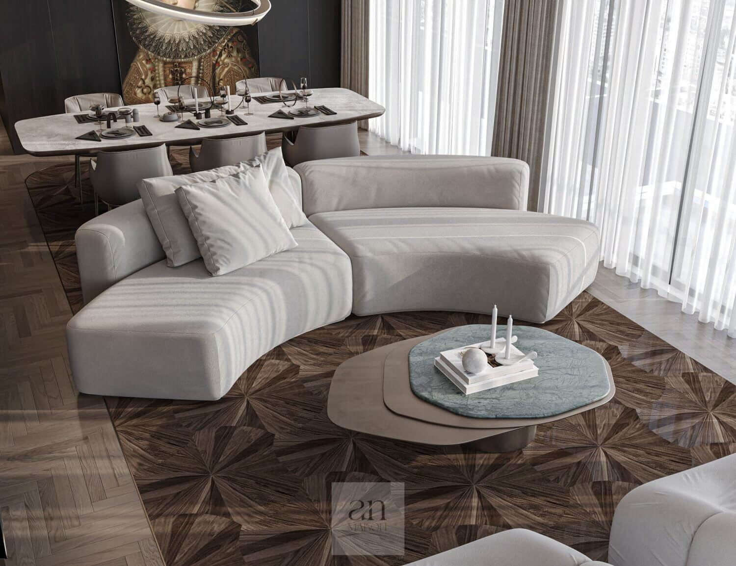 Interior Design 2 - 3D Model by fabioalireza