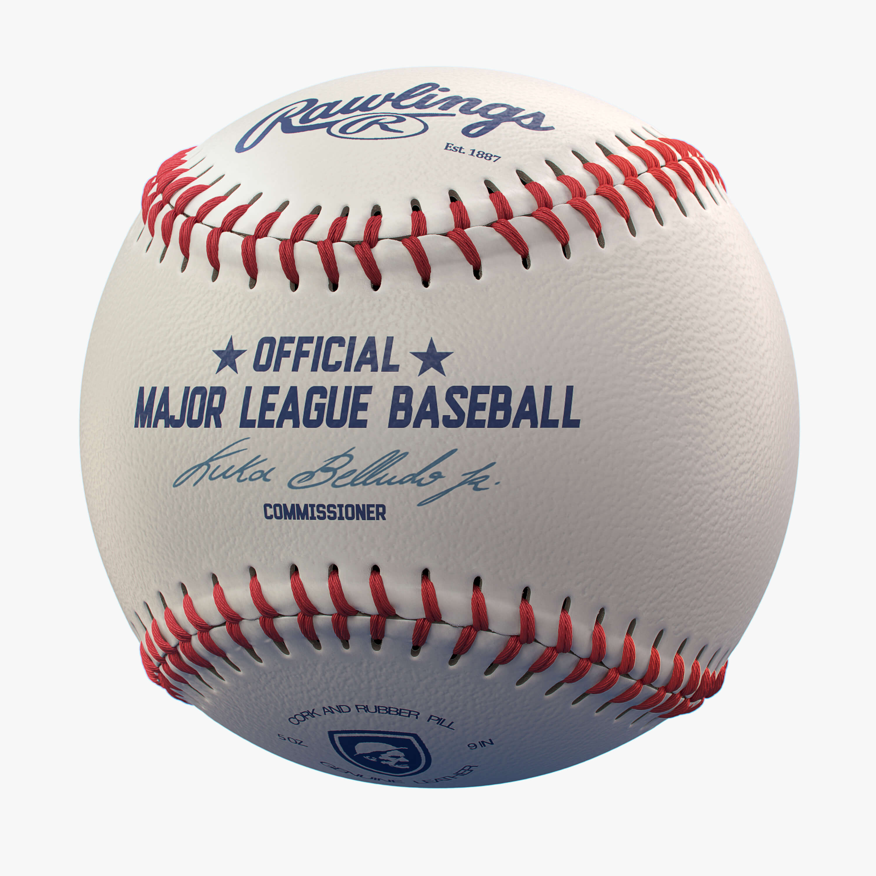 Baseball Ball - 3D Model by fabiobispo
