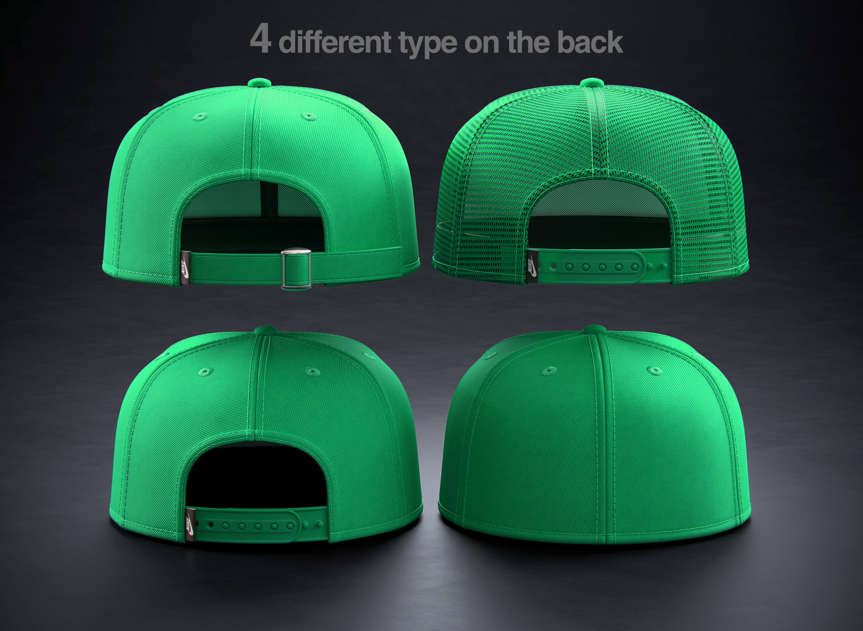 Baseball Cap Green - 3D Model by fabiobispo