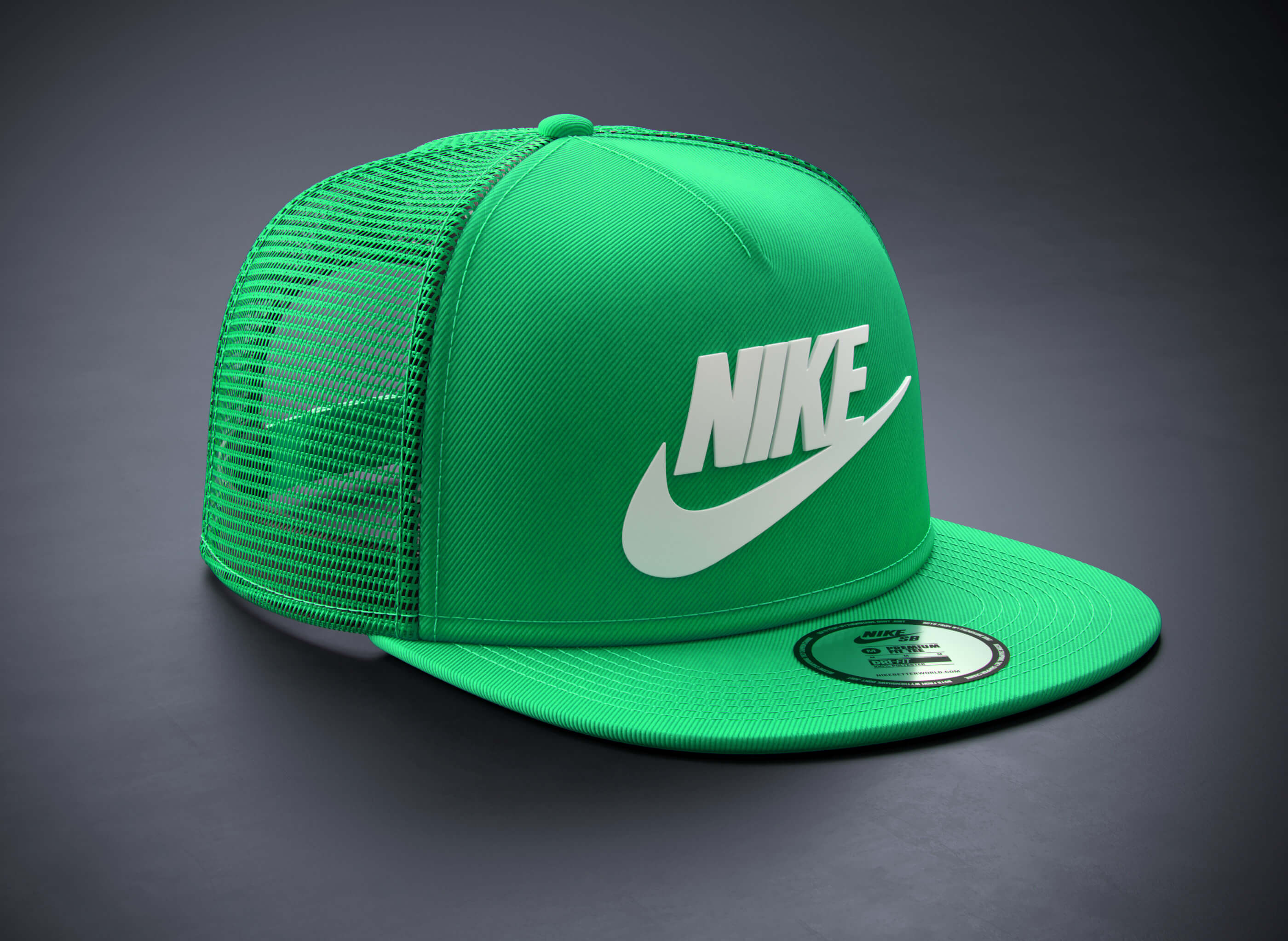 Baseball Cap Green - 3D Model by fabiobispo