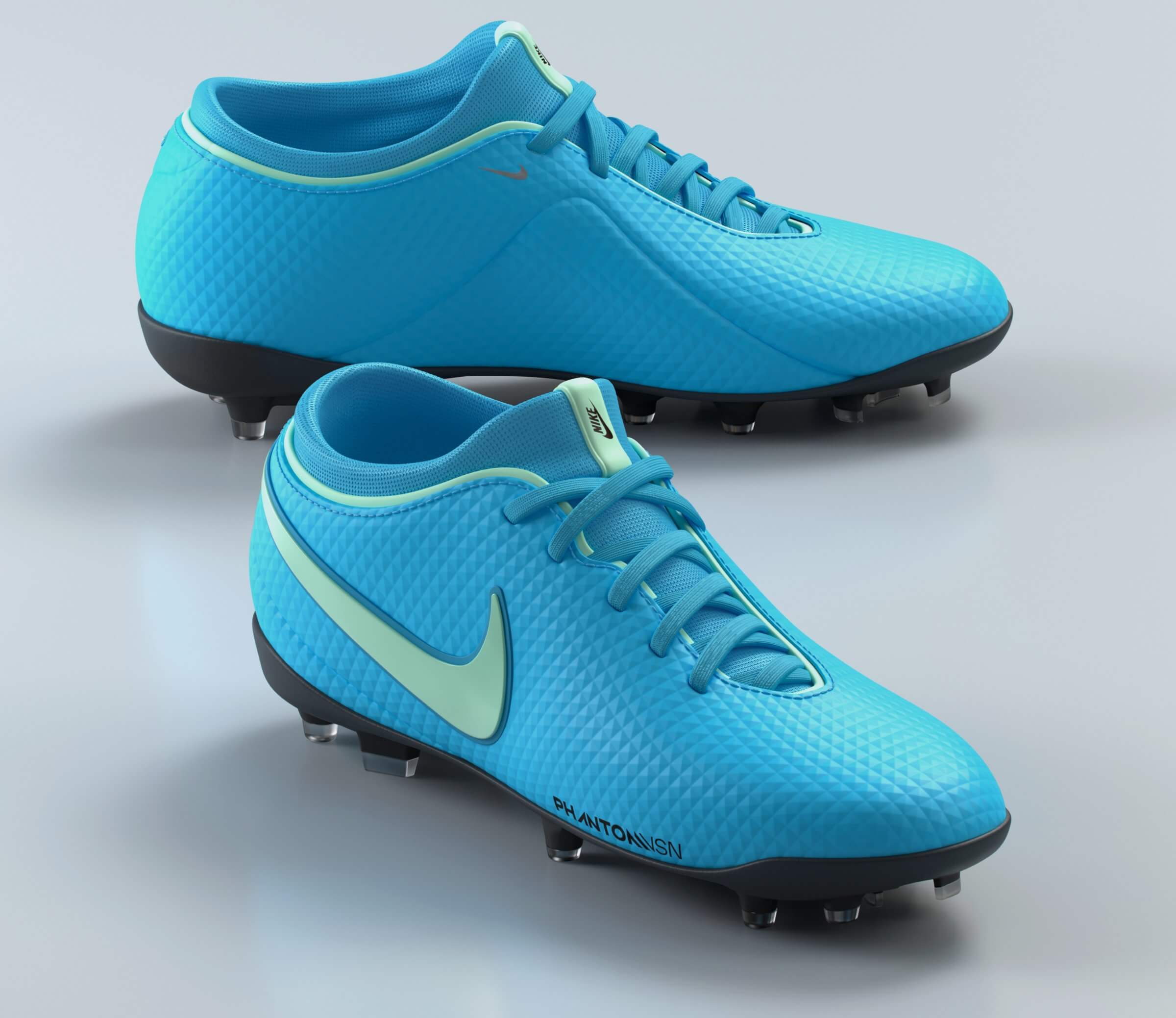 Blue Football Boots - 3D Model by fabiobispo