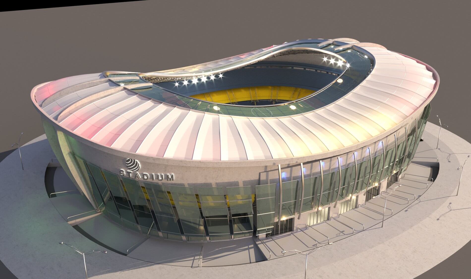 Football Soccer Stadium - 3D Model by fabiobispo