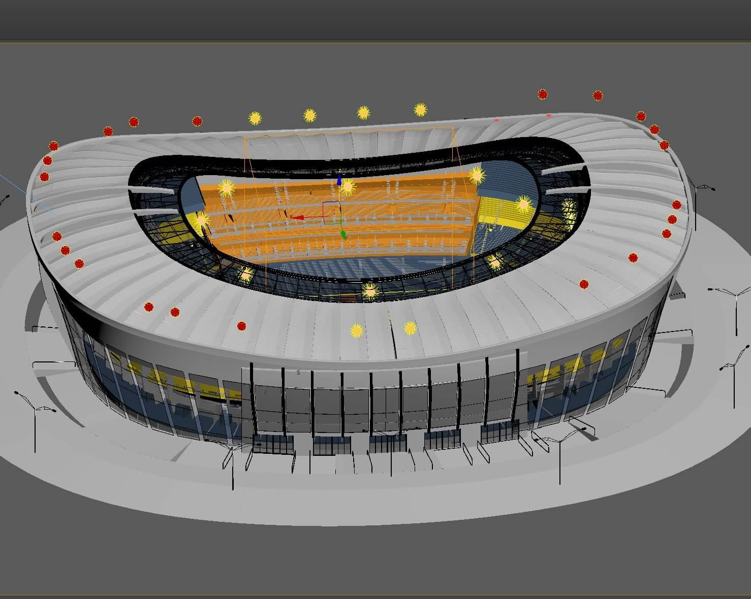 Football Soccer Stadium - 3D Model by fabiobispo