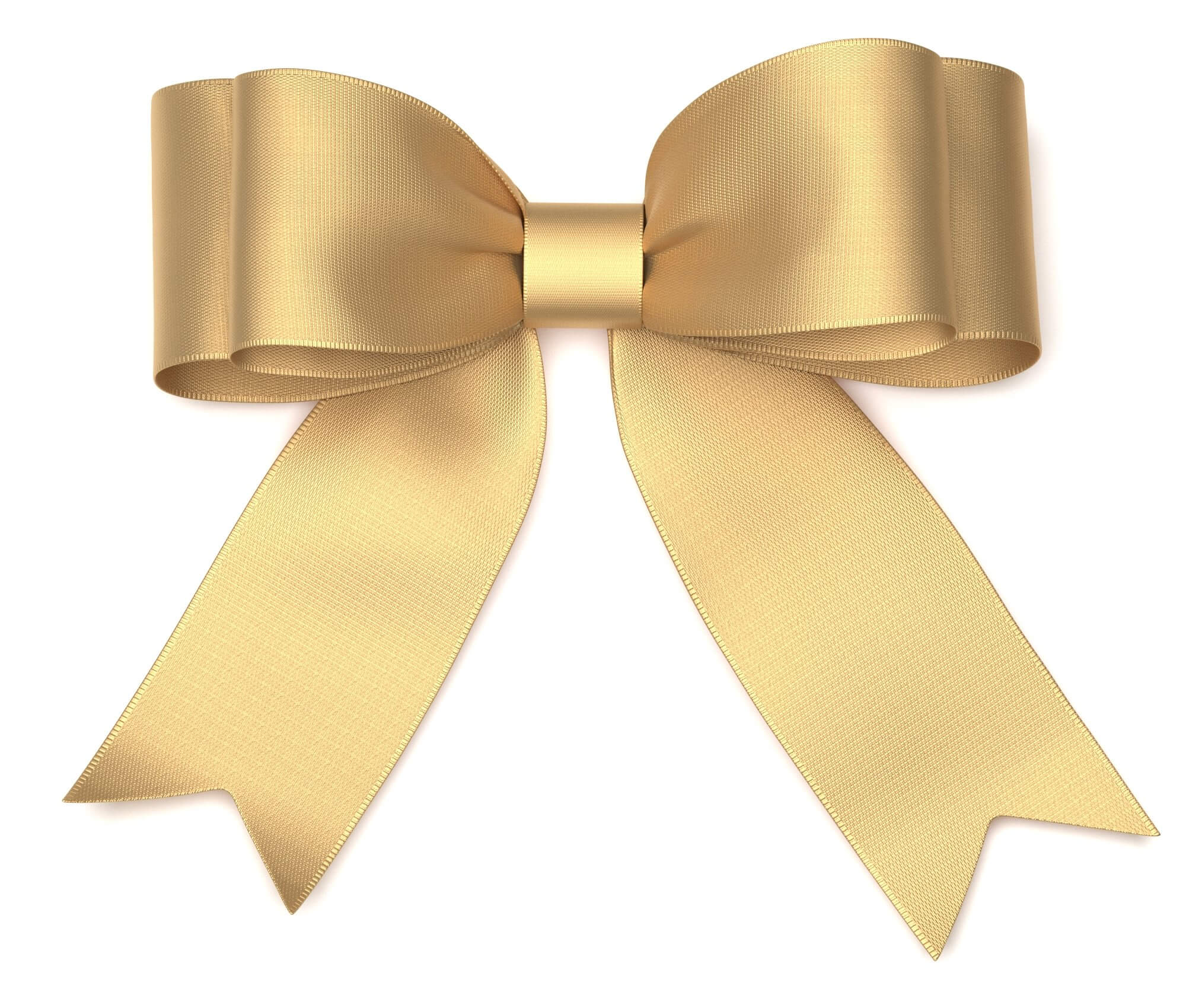Golden Gift Ribbon Png