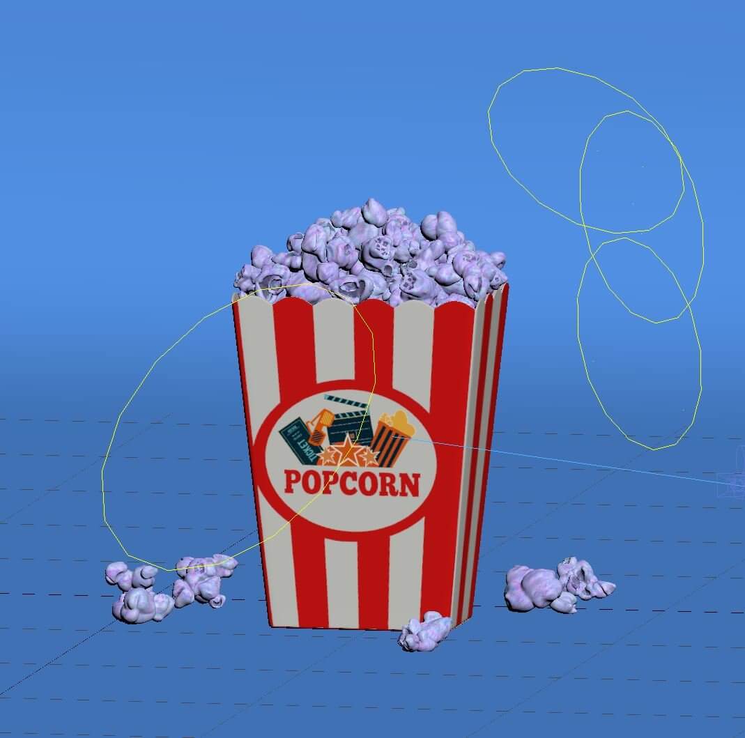 Popcorn Box - 3D Model by fabiobispo