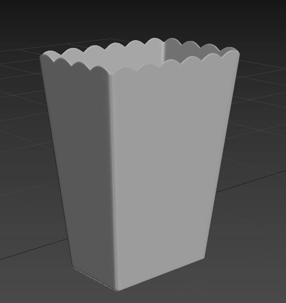 Popcorn Box - 3D Model by fabiobispo