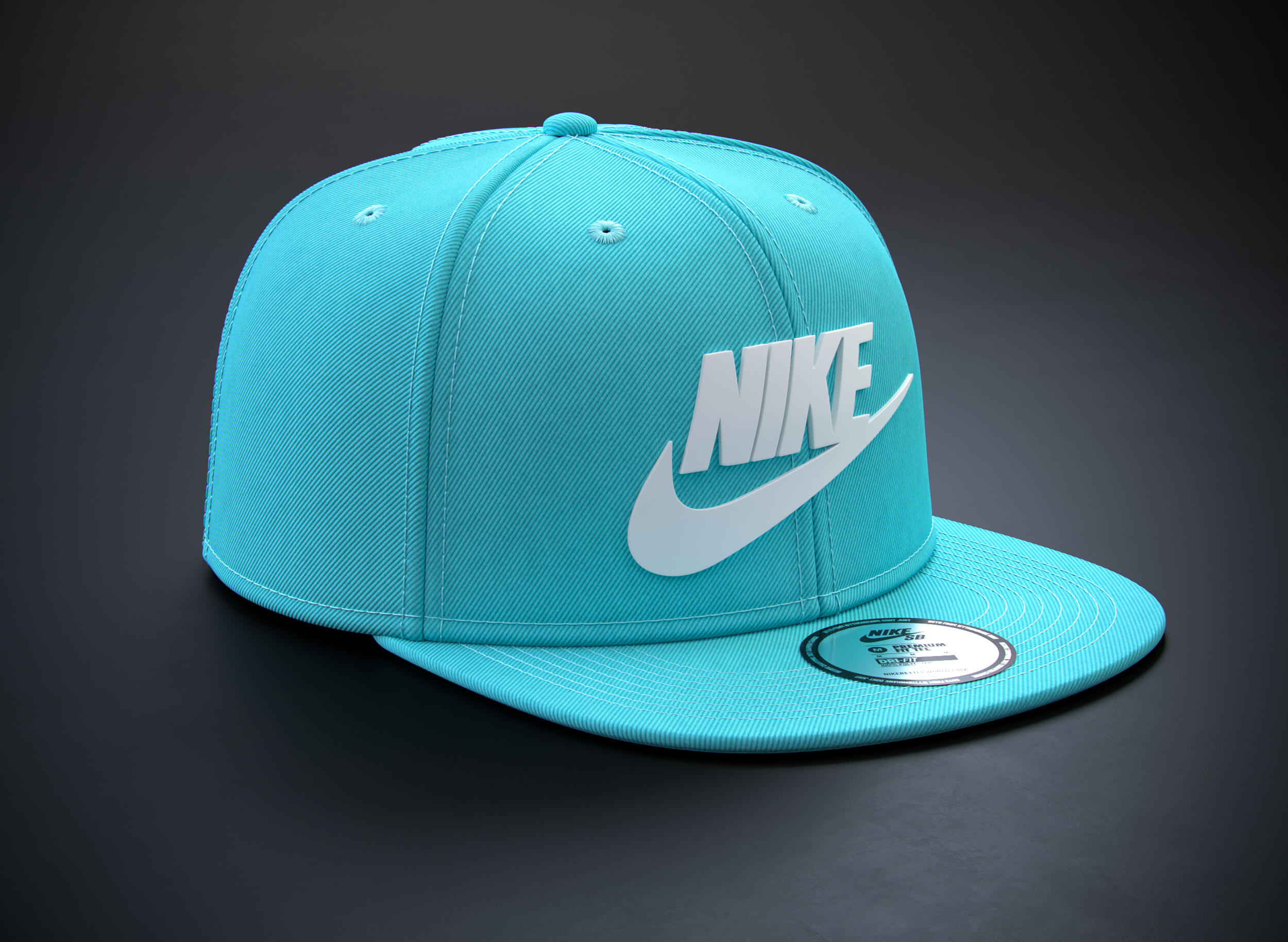 Snapback Cap Blue - 3D Model by fabiobispo