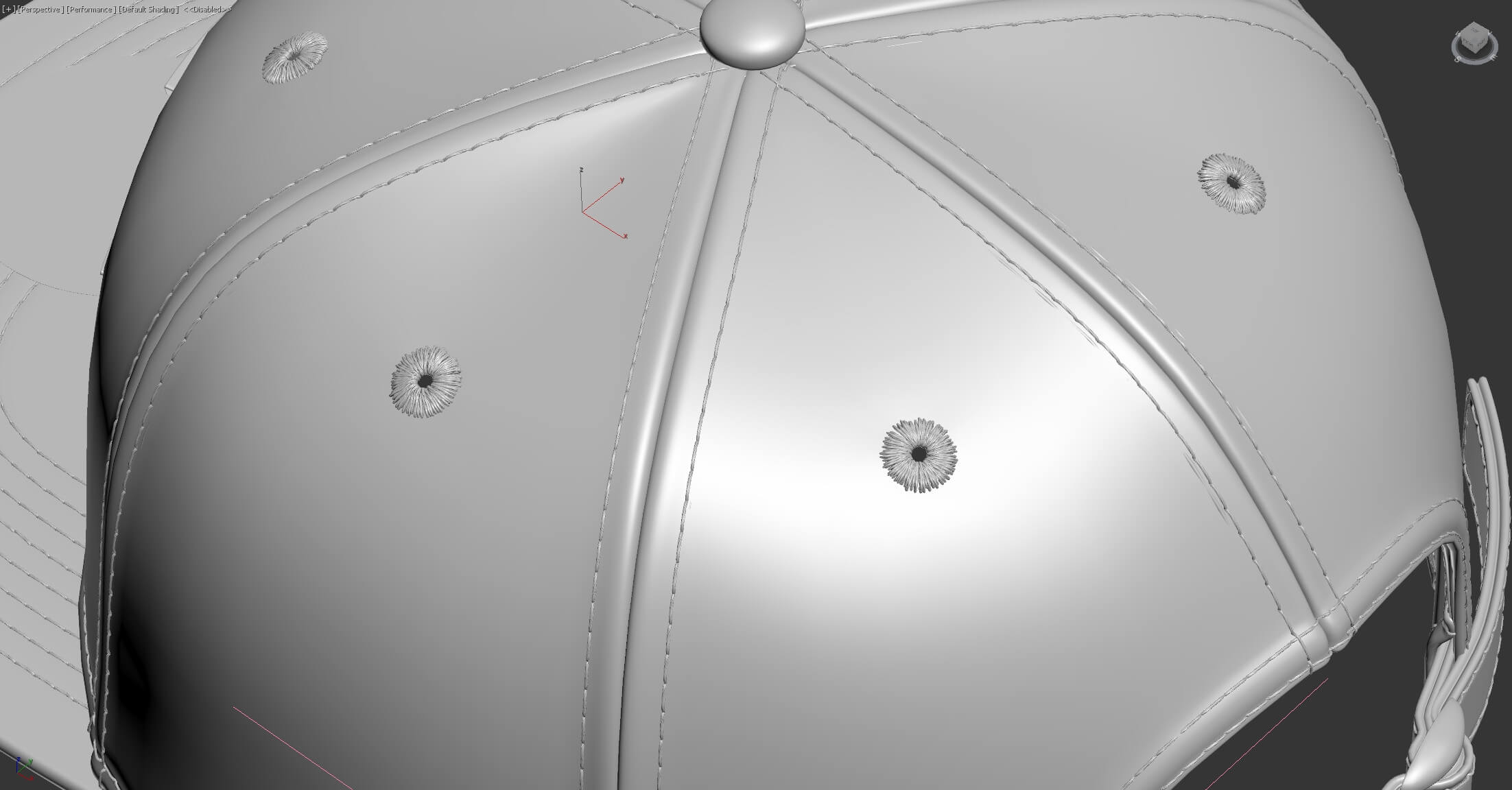 Snapback Cap Blue - 3D Model by fabiobispo