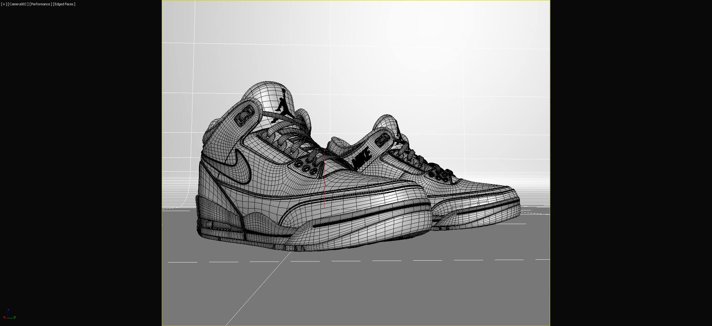 Sneaker Nike Air Jordan 3 - 3D Model by fabiobispo