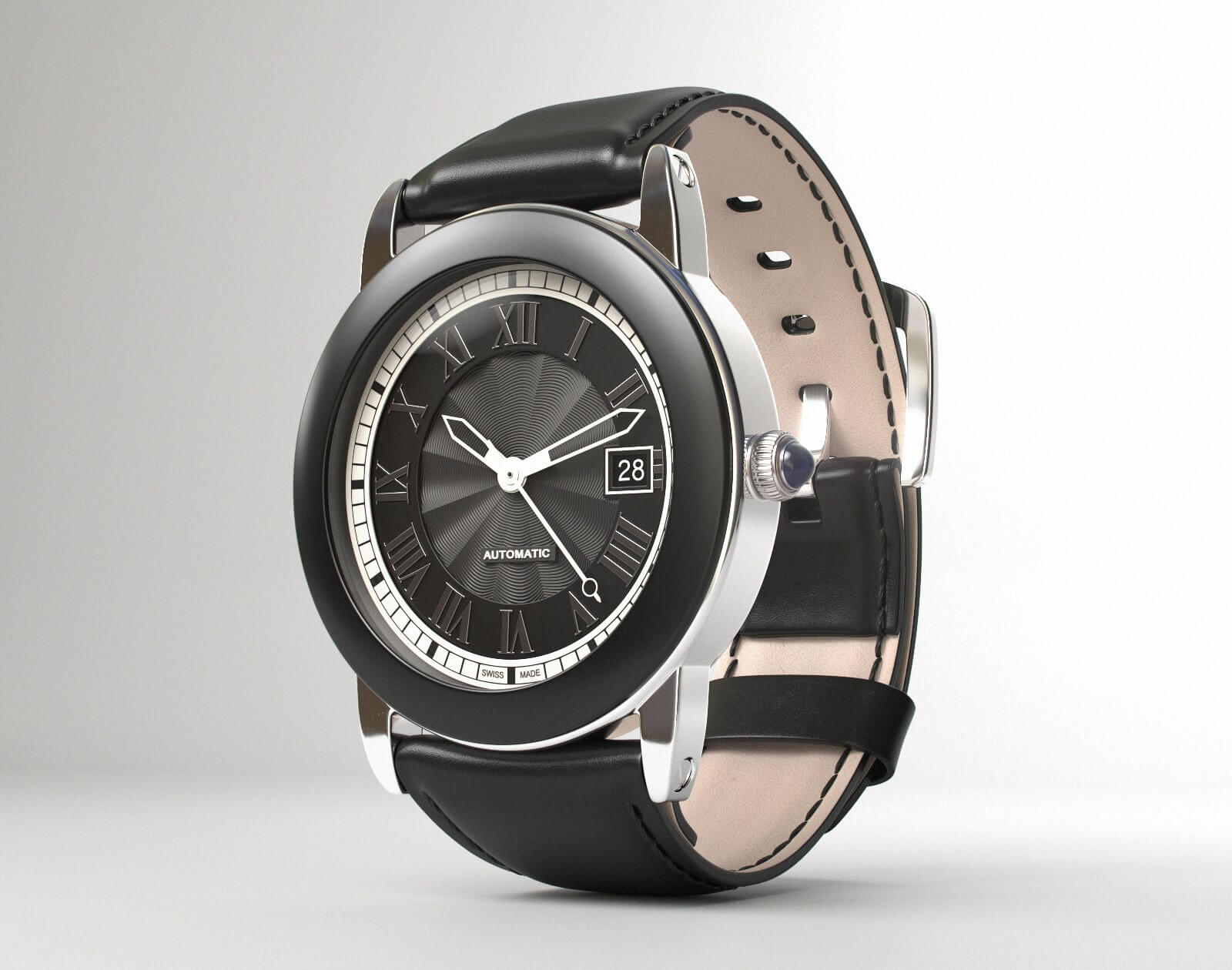 Wristwatch Cartier - 3D Model by fabiobispo