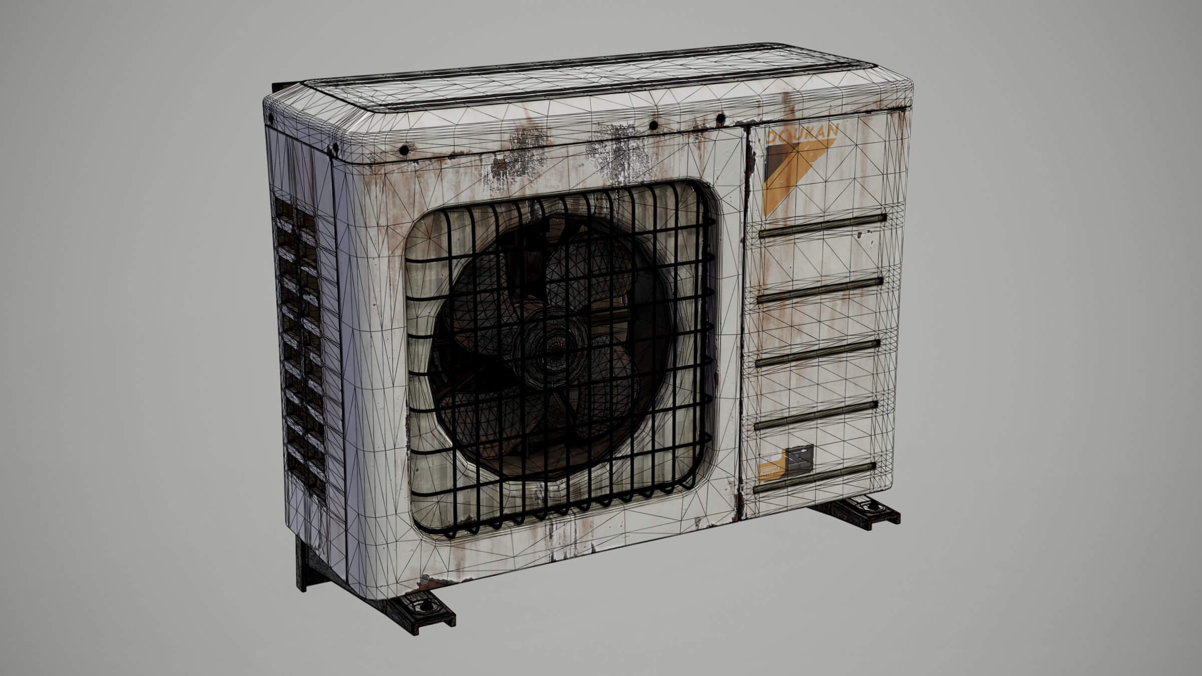Air Conditioner Outdoor Unit - 3D Model by Face The Edge