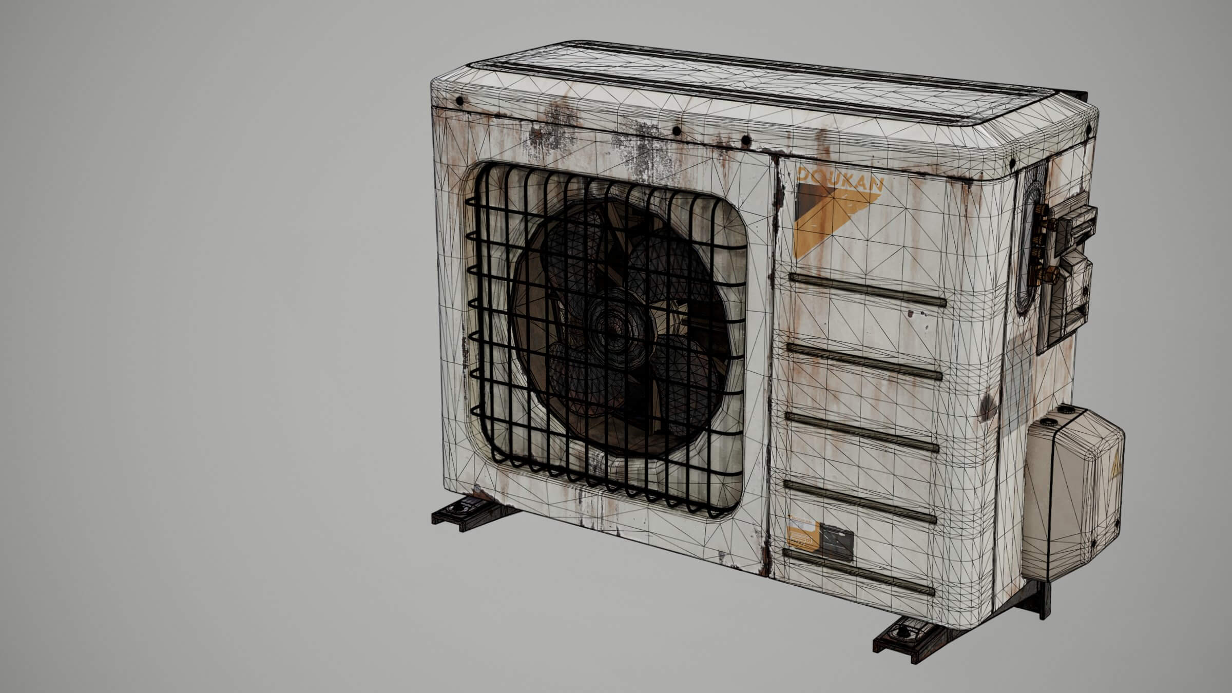 Air Conditioner Outdoor Unit - 3D Model by Face The Edge