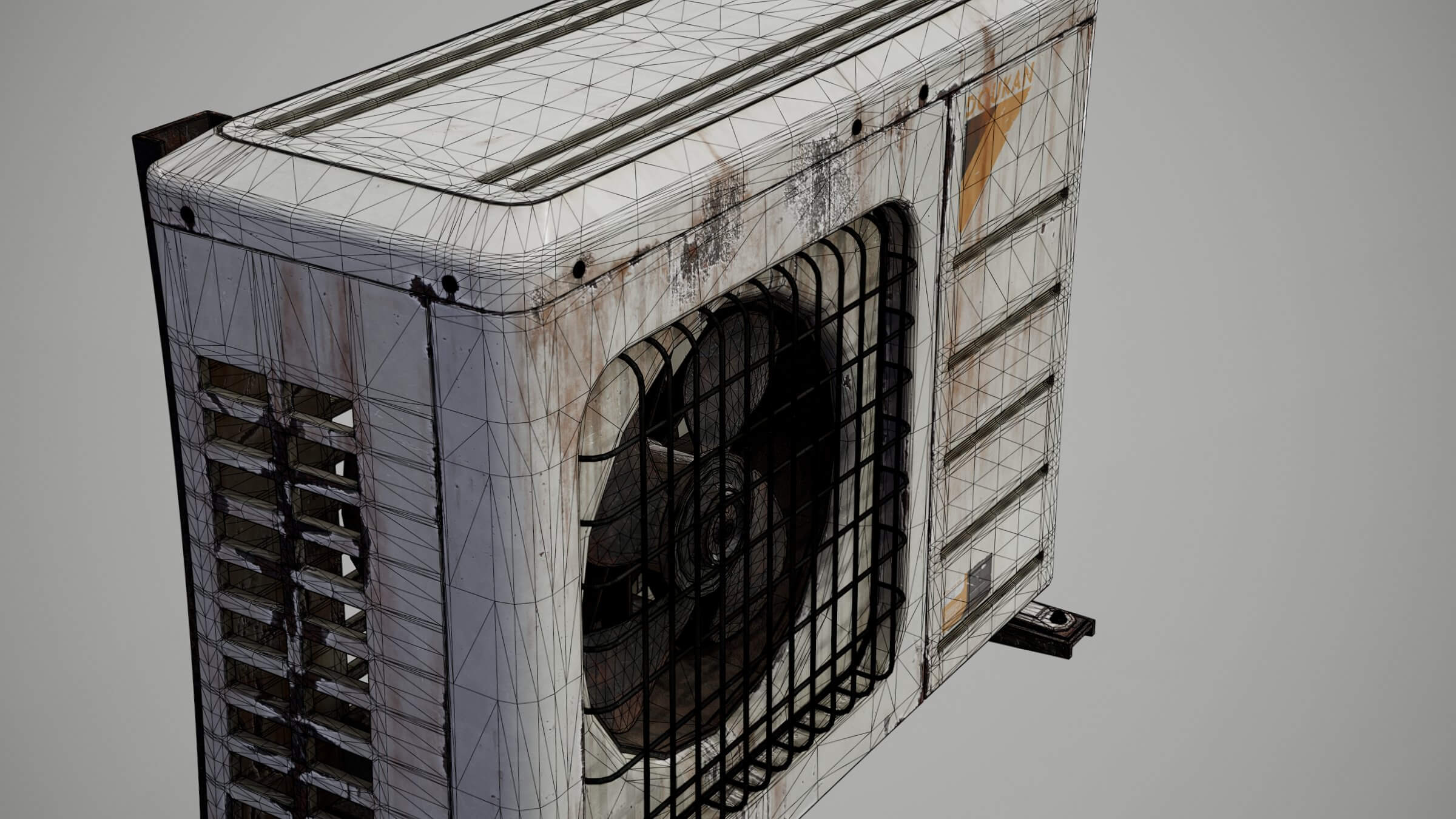 Air Conditioner Outdoor Unit - 3D Model by Face The Edge