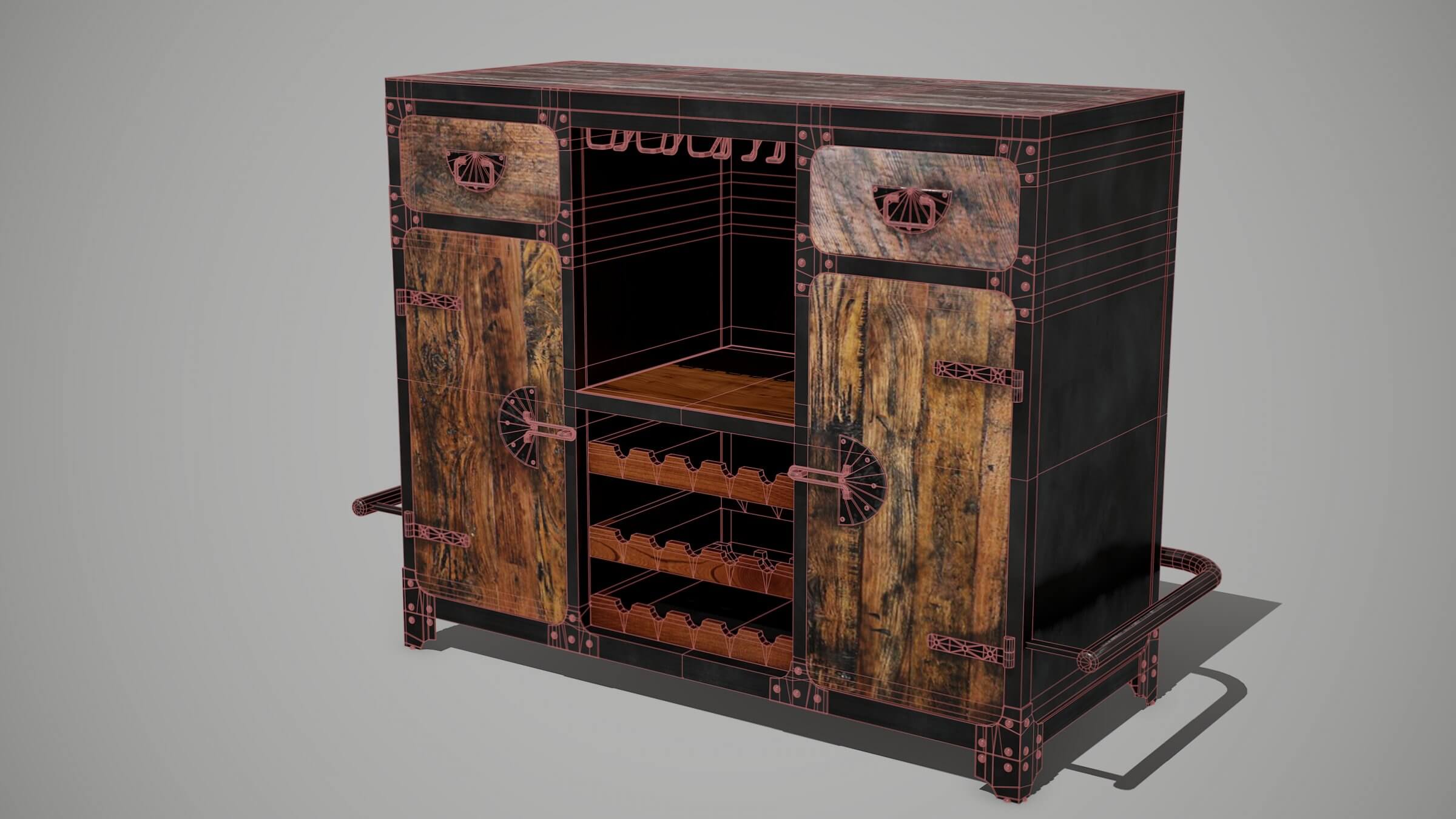 Bar Counter - Free 3D Model by Face The Edge