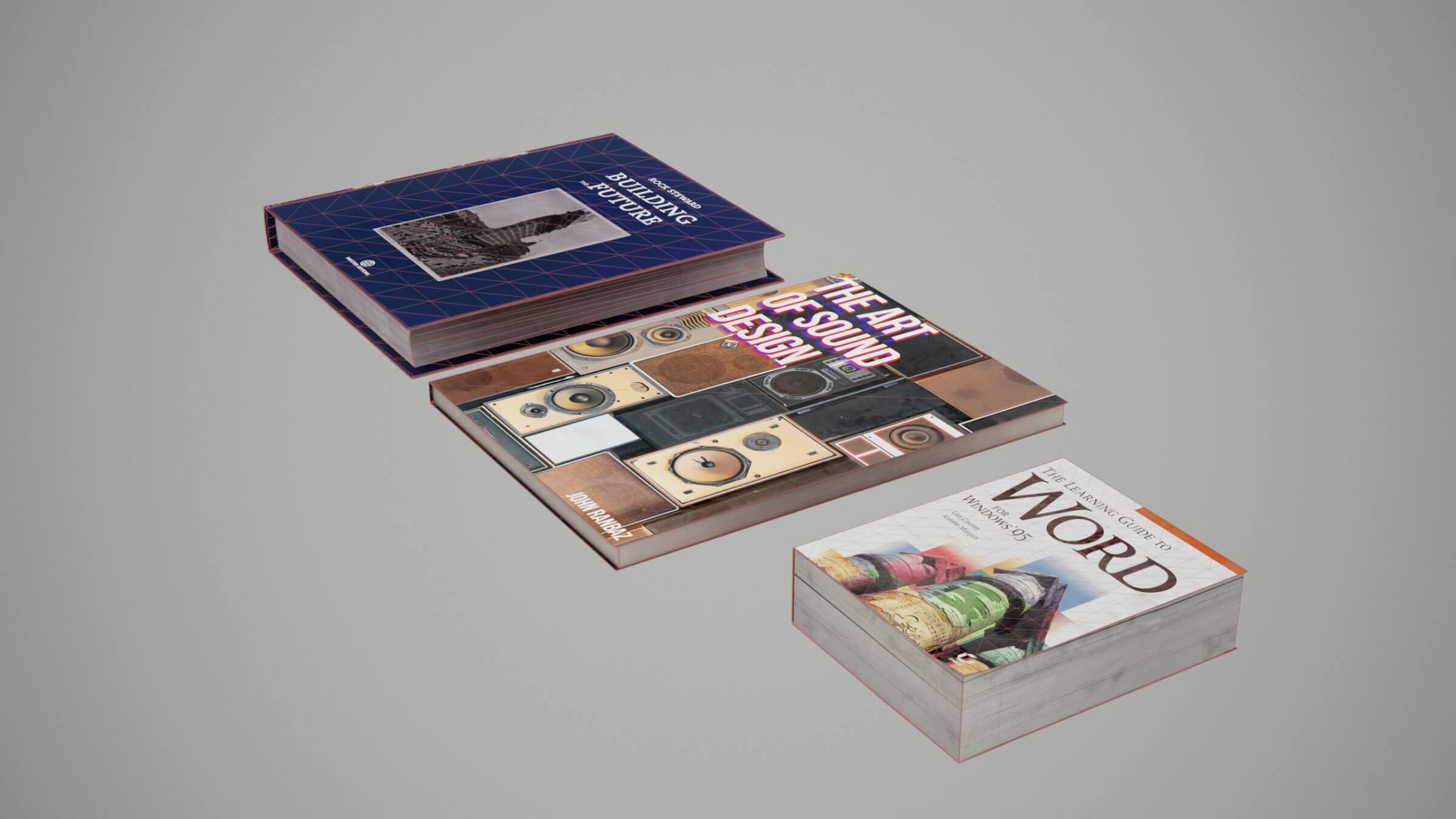 Books - Free 3D Model by Face The Edge