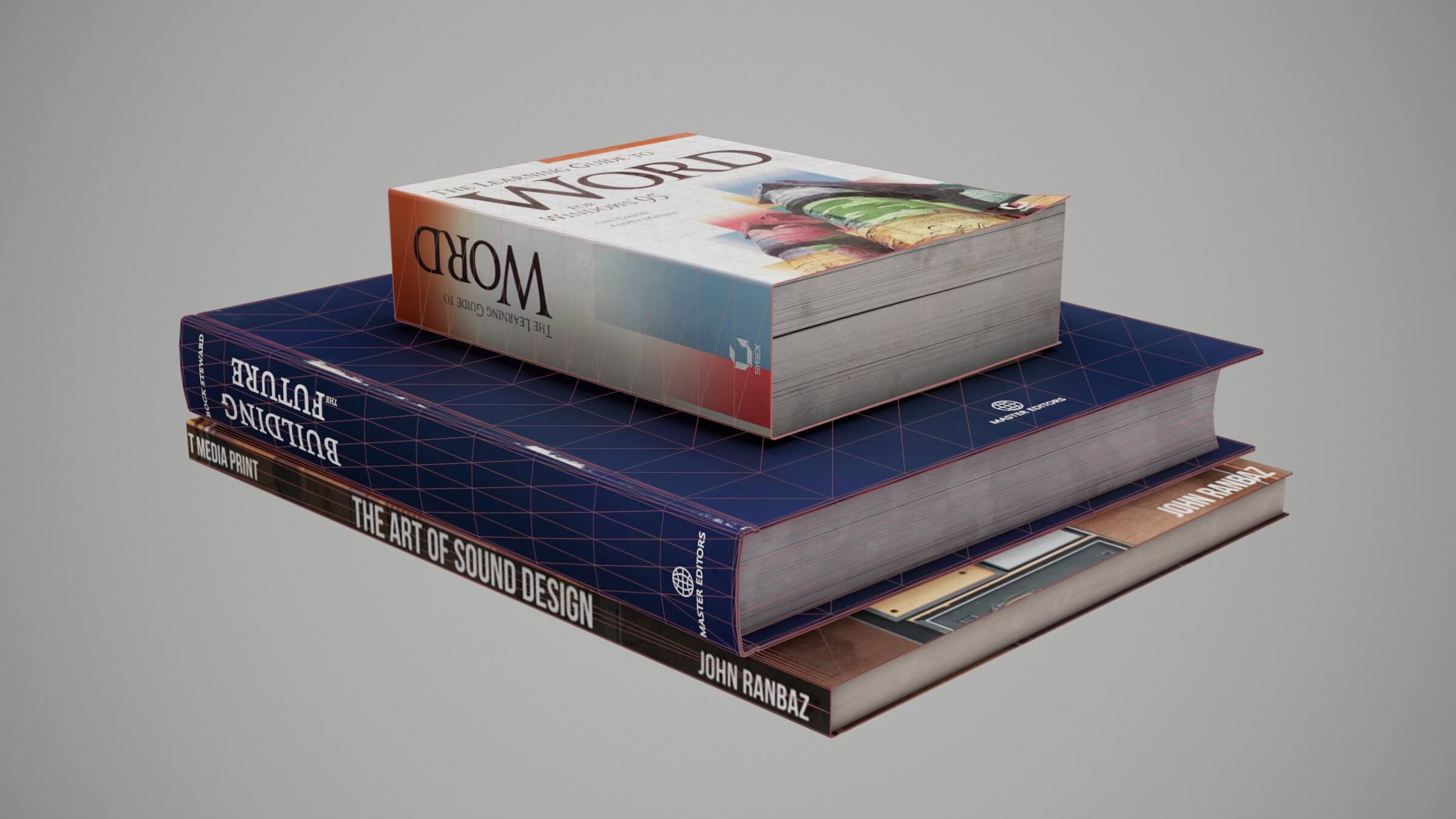 Books - Free 3D Model by Face The Edge