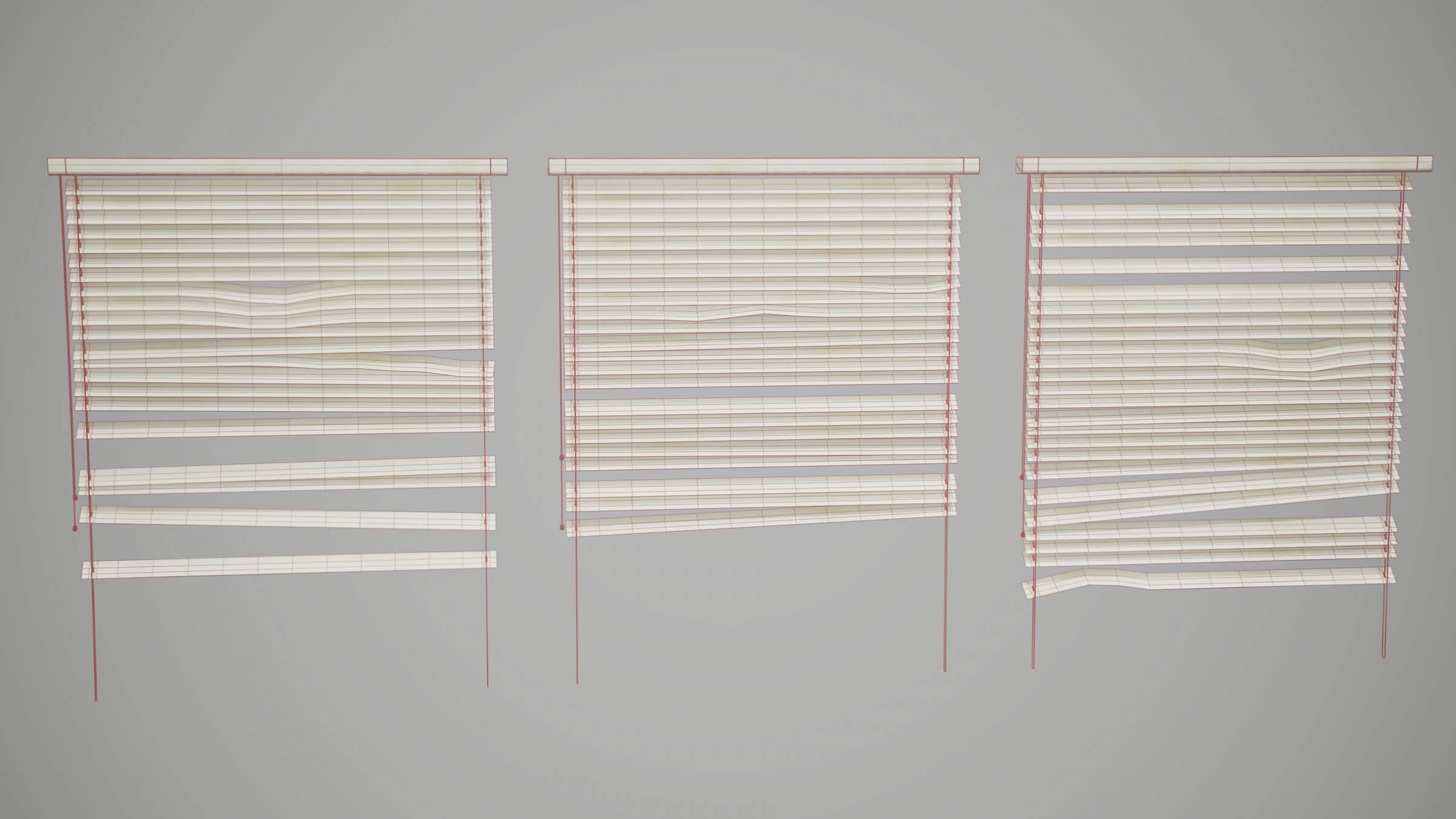 Broken Window Blinds - 3D Model by Face The Edge