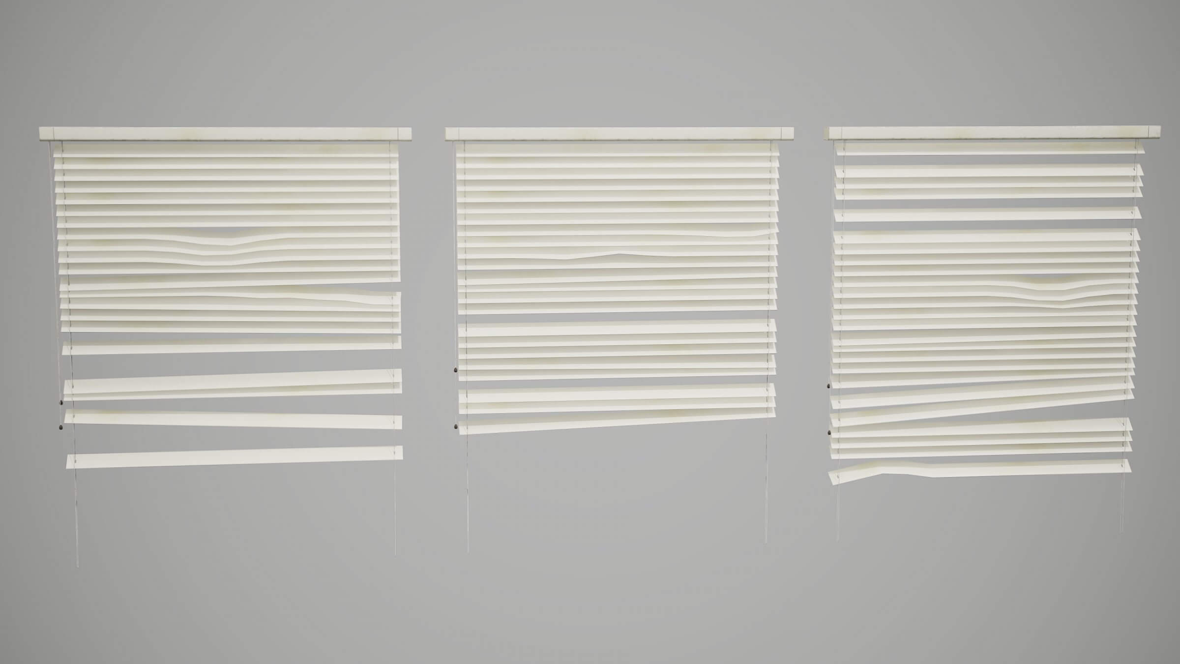 Broken Window Blinds - 3D Model by Face The Edge