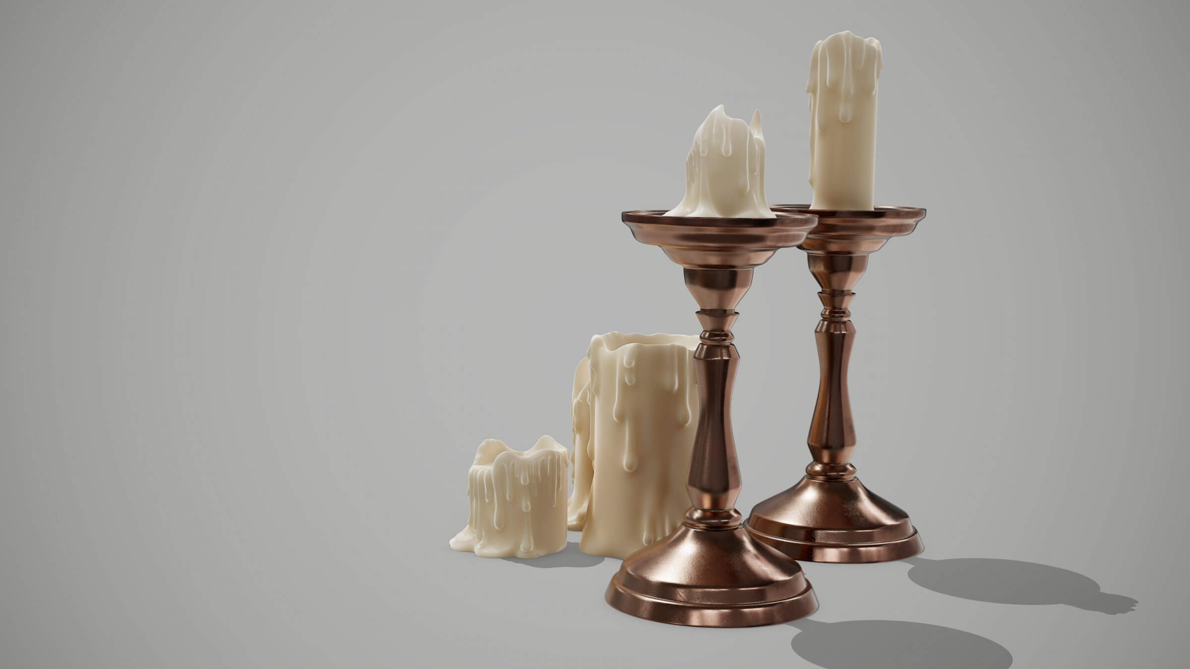 Candles - 3D Model by Face The Edge