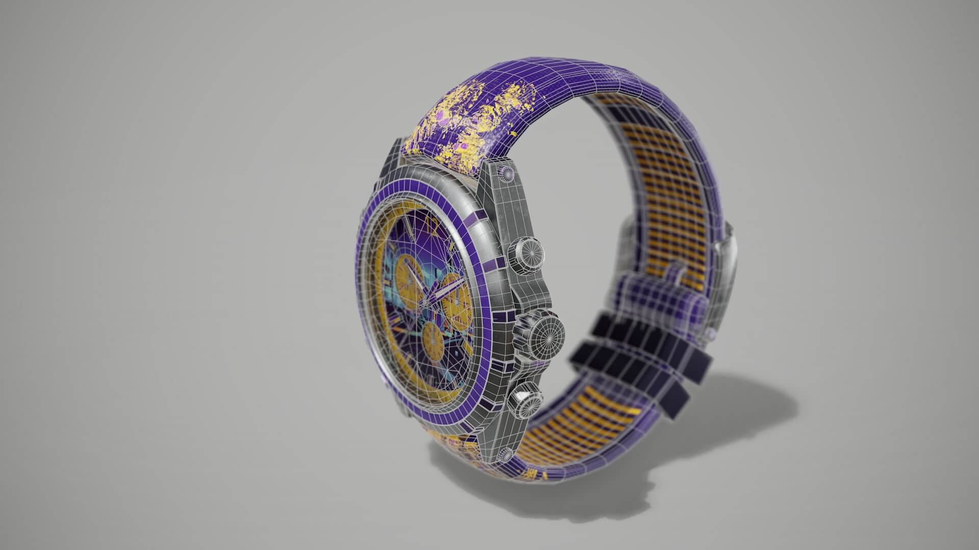 LA Lakers Watch - 3D Model by Face The Edge