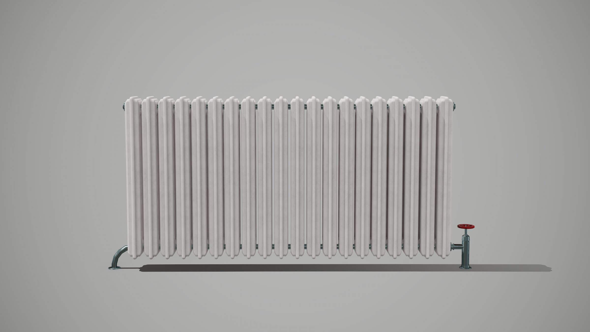 Old Style Wall Radiator - 3D Model by Face The Edge