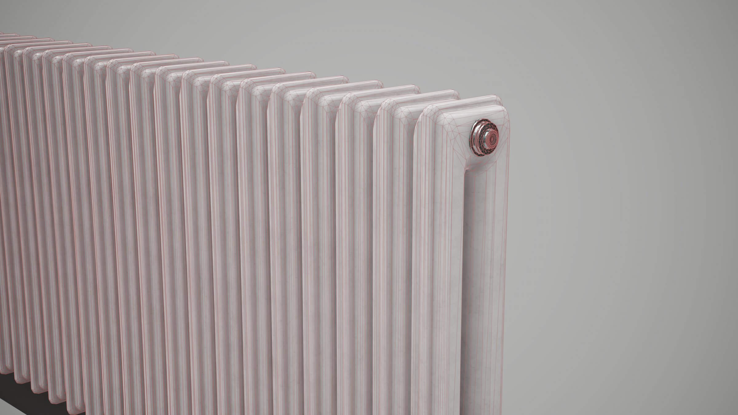 Old Style Wall Radiator - 3D Model by Face The Edge