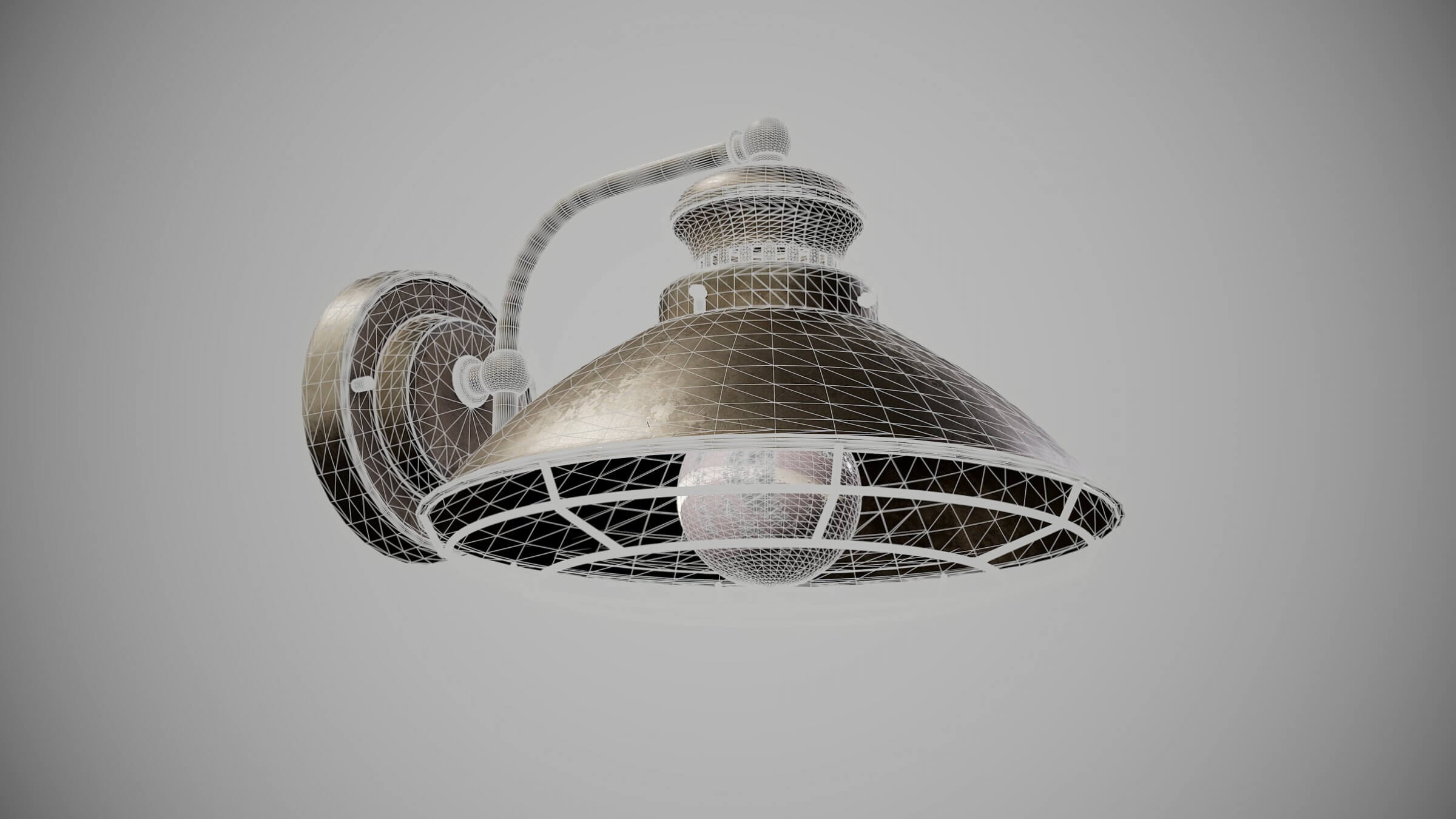 Outdoor Lamp - 3D Model by Face The Edge