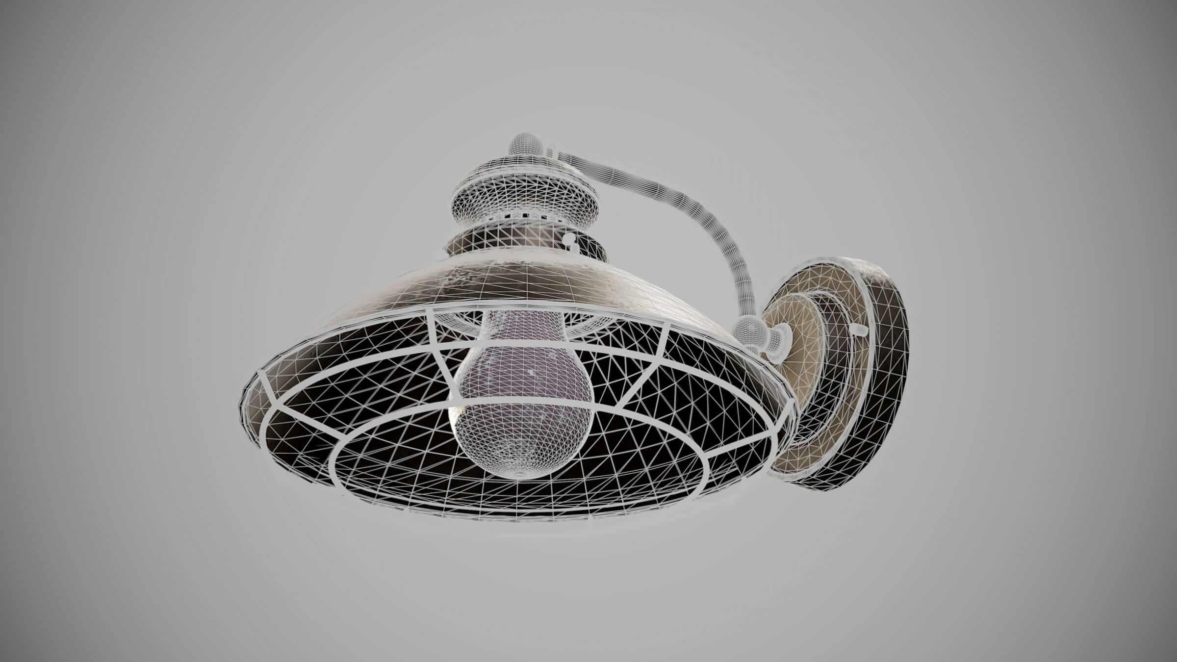 Outdoor Lamp - 3D Model by Face The Edge