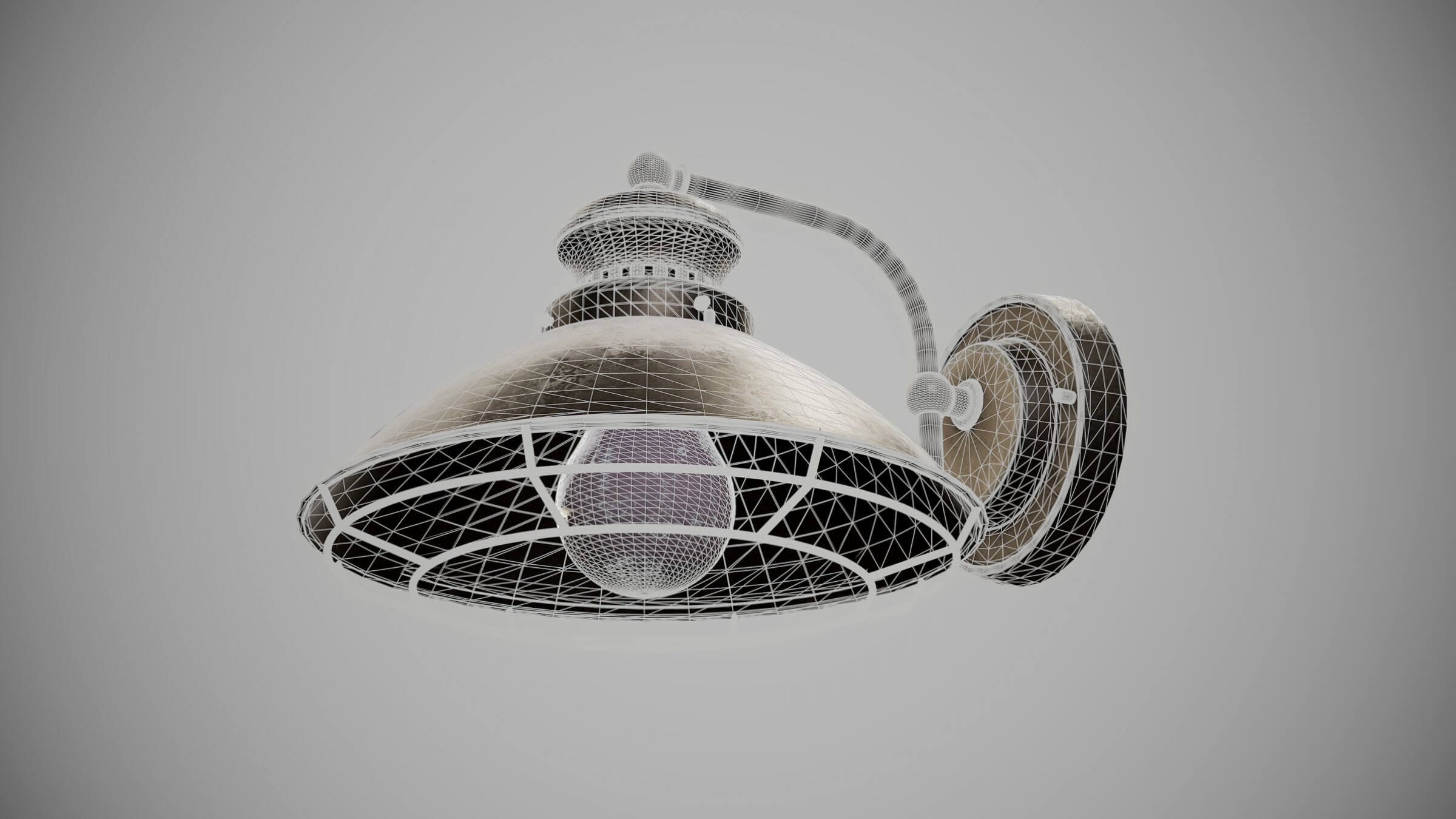 Outdoor Lamp - 3D Model by Face The Edge