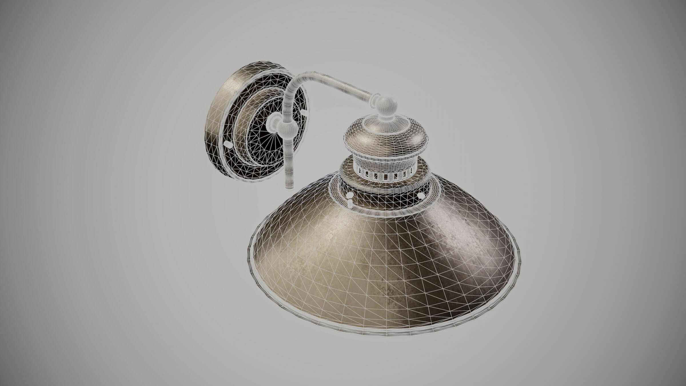 Outdoor Lamp - 3D Model by Face The Edge