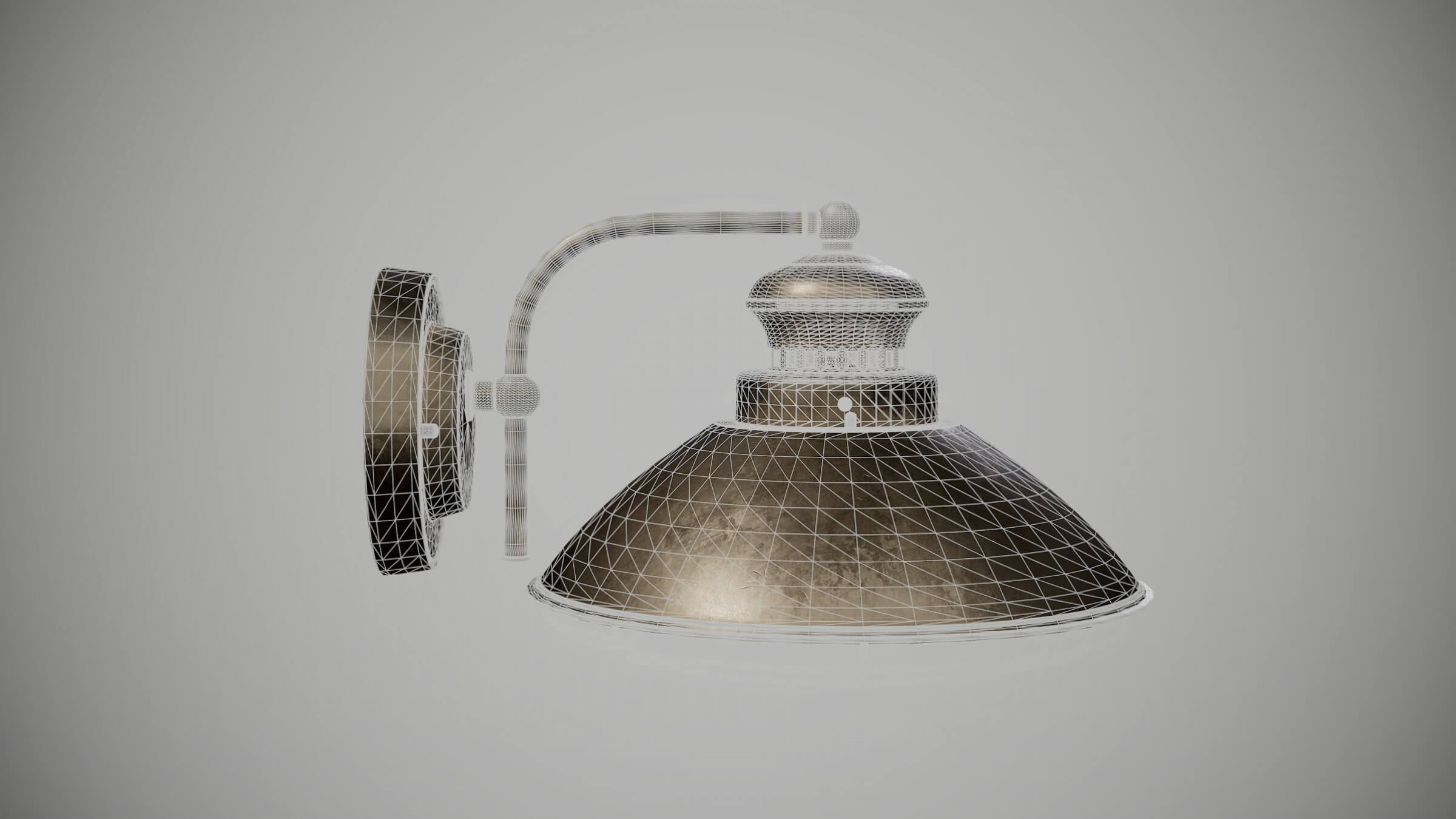 Outdoor Lamp - 3D Model by Face The Edge
