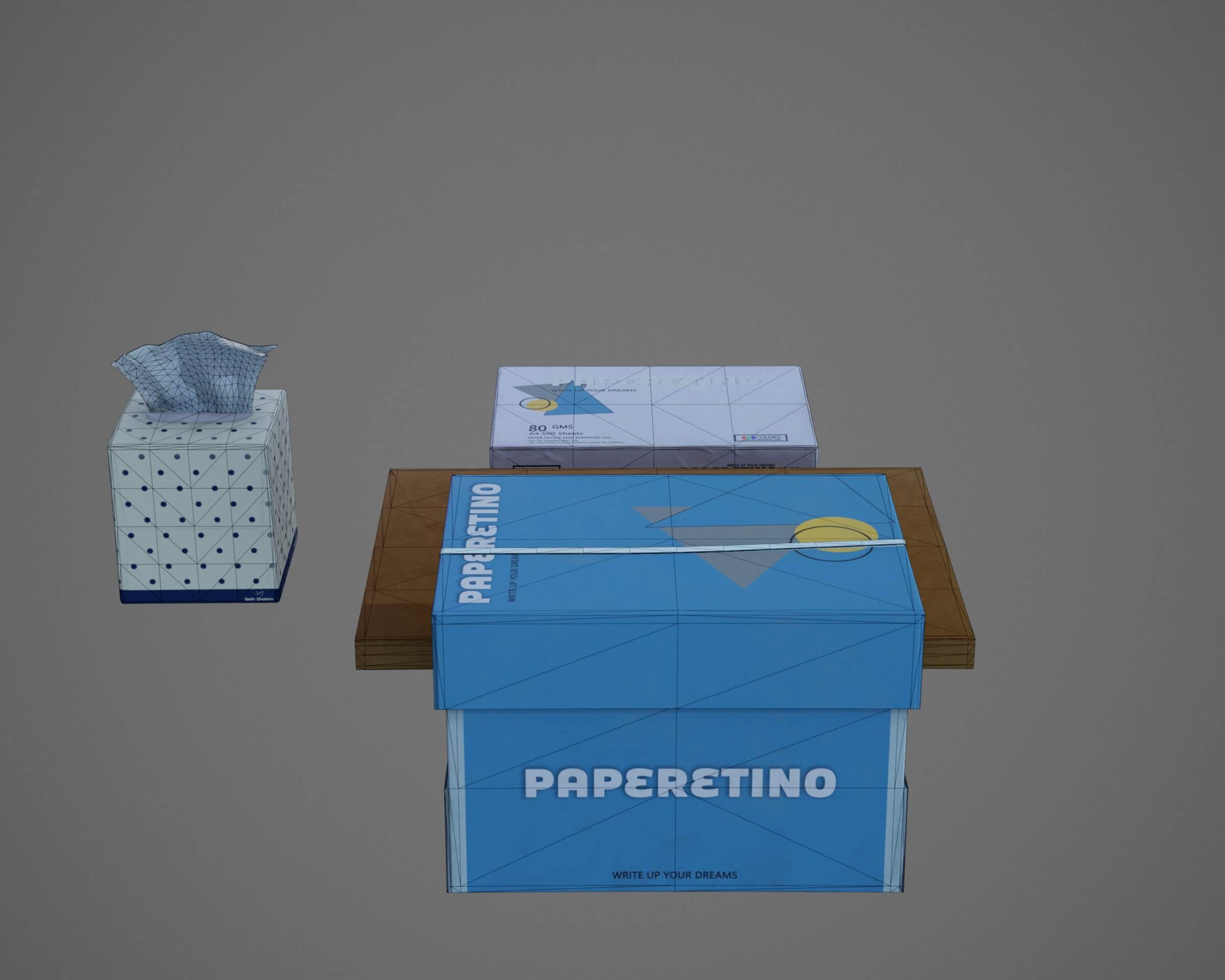 Paper Boxes - Free 3D Model by Face The Edge
