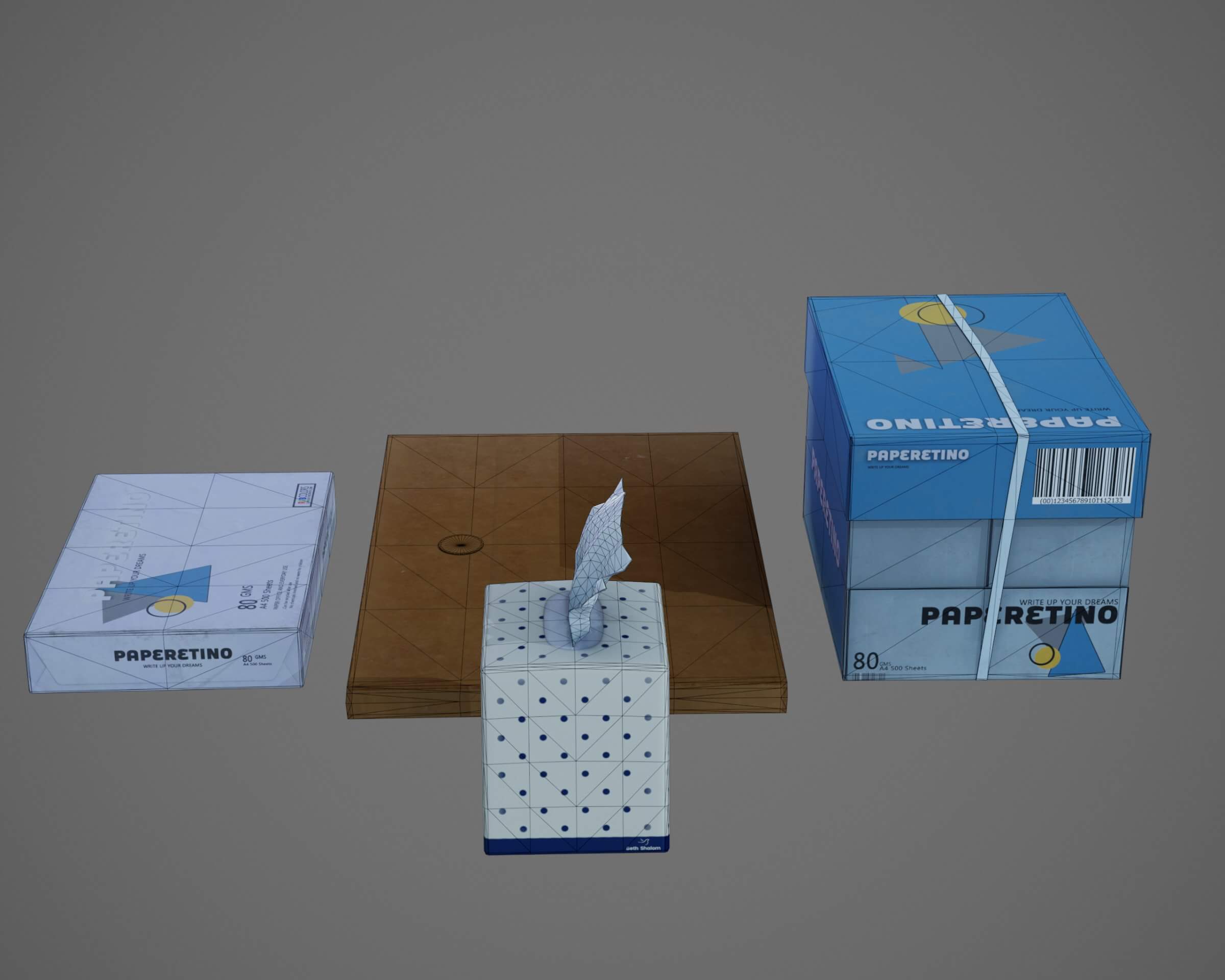 Paper Boxes - Free 3D Model by Face The Edge