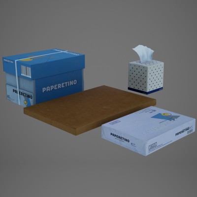 Paper Boxes - Free 3D Model by Face The Edge