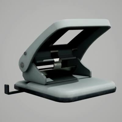 Paper Punch - Free 3D Model by Face The Edge