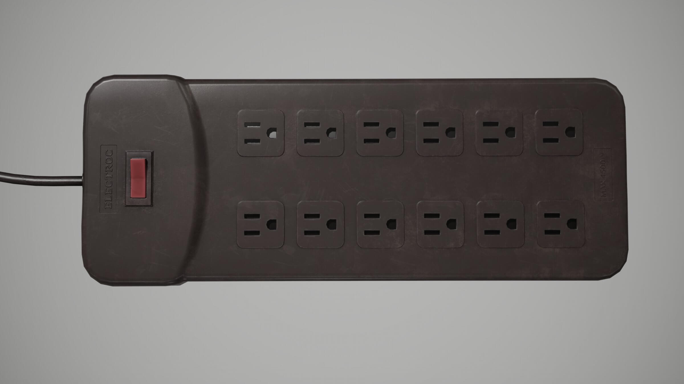 Power Strip - Free 3D Model by Face The Edge