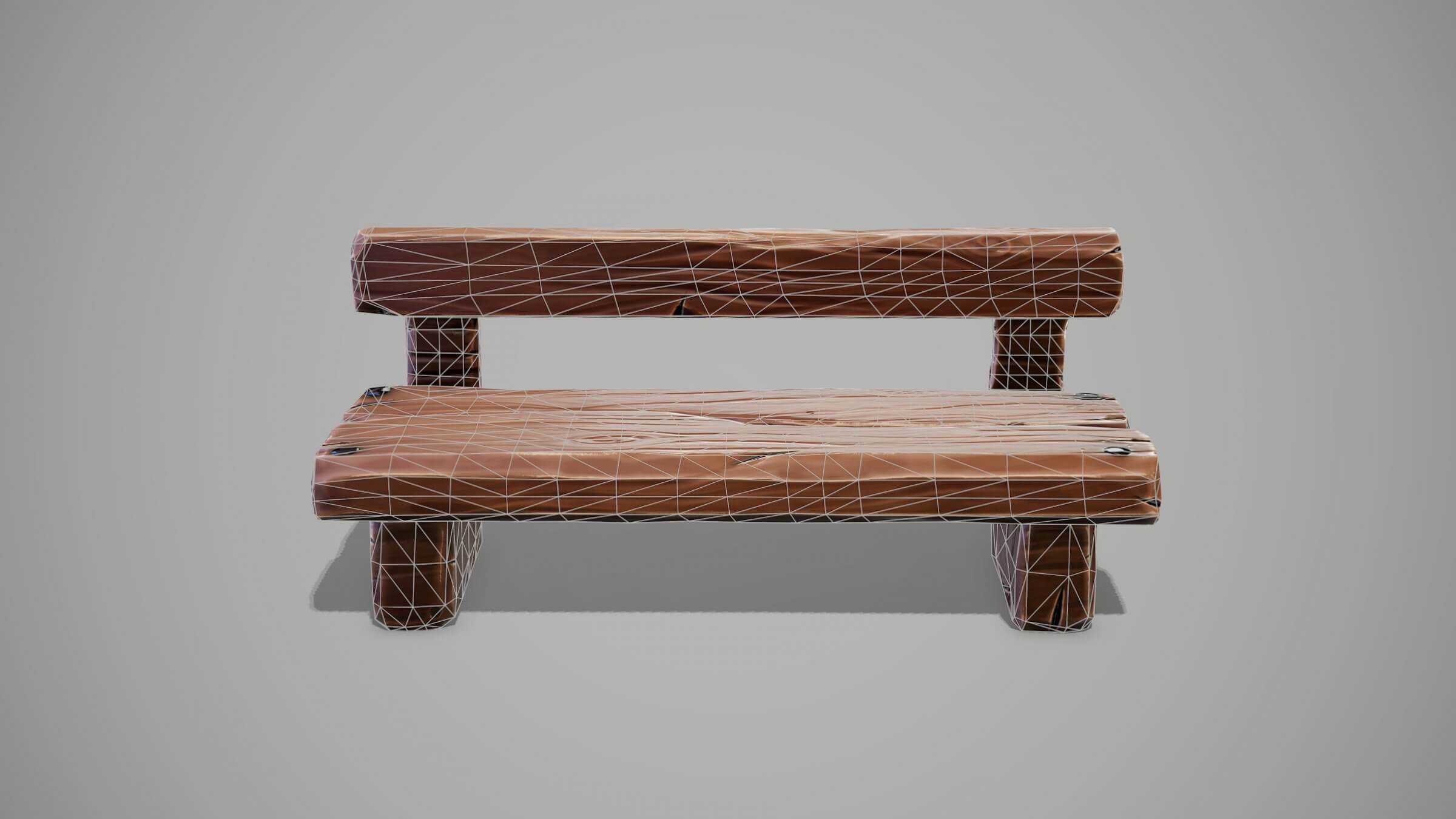 Stylized Bench - 3D Model by Face The Edge