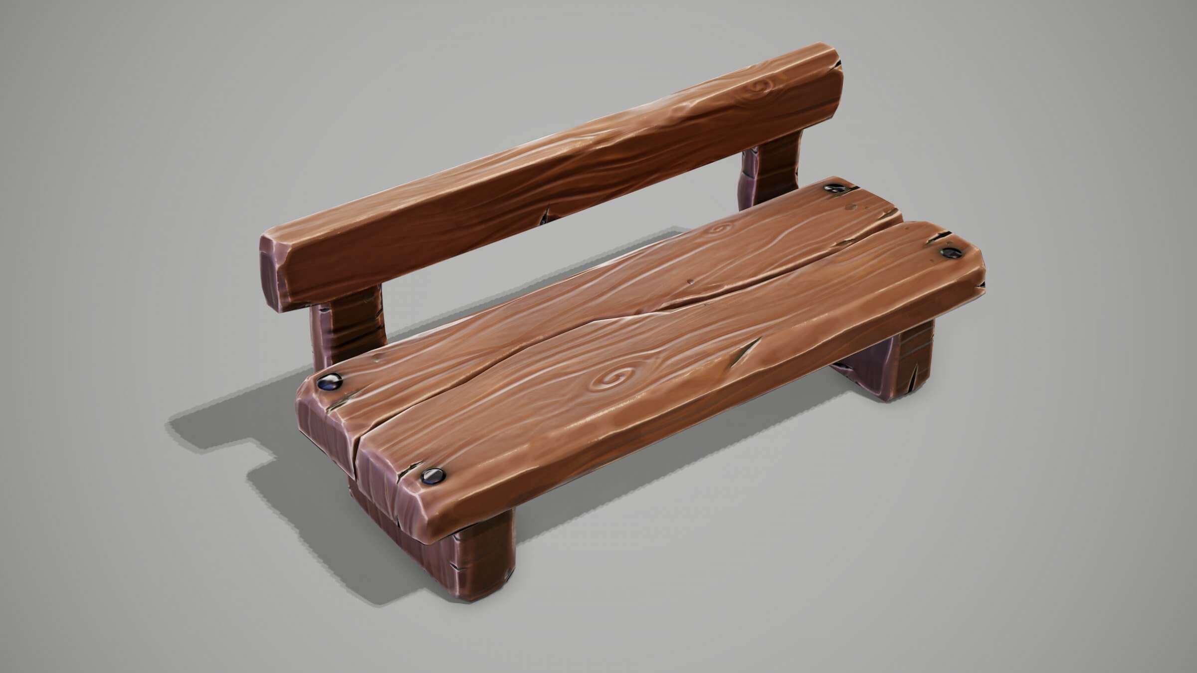 Stylized Bench - 3D Model by Face The Edge